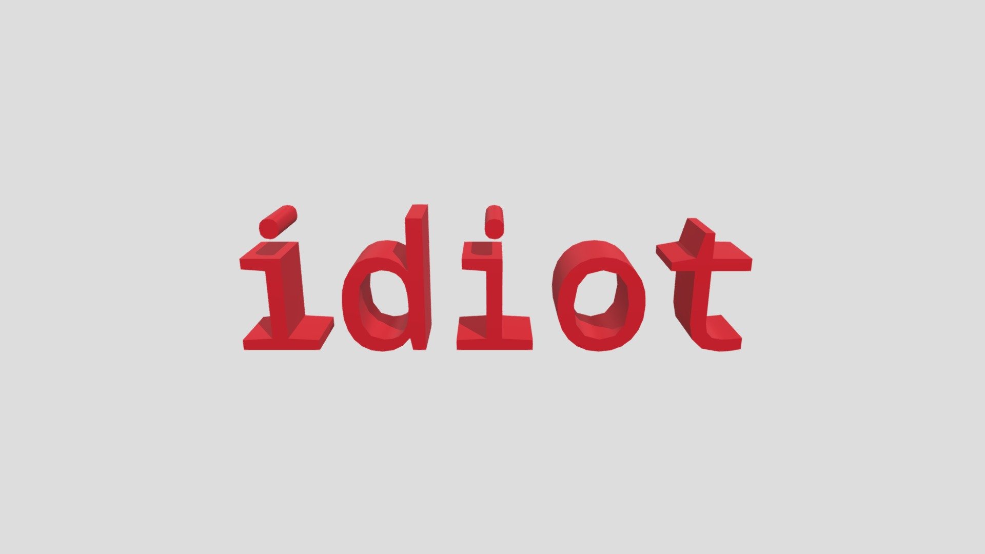idiot - 3D model by peep (@kalebasana01) [6555115] - Sketchfab