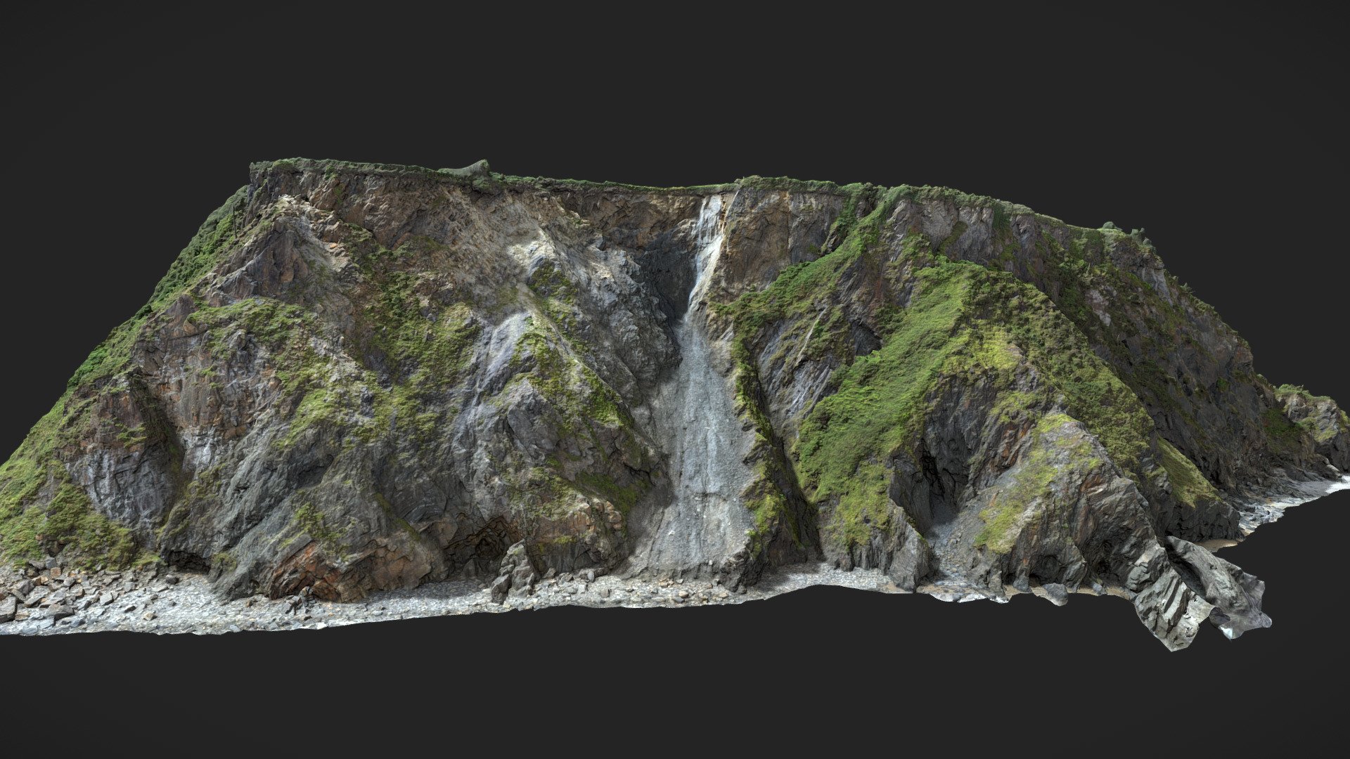 Big Coastal Ocean Cliff Scan D - Buy Royalty Free 3D model by Pers ...