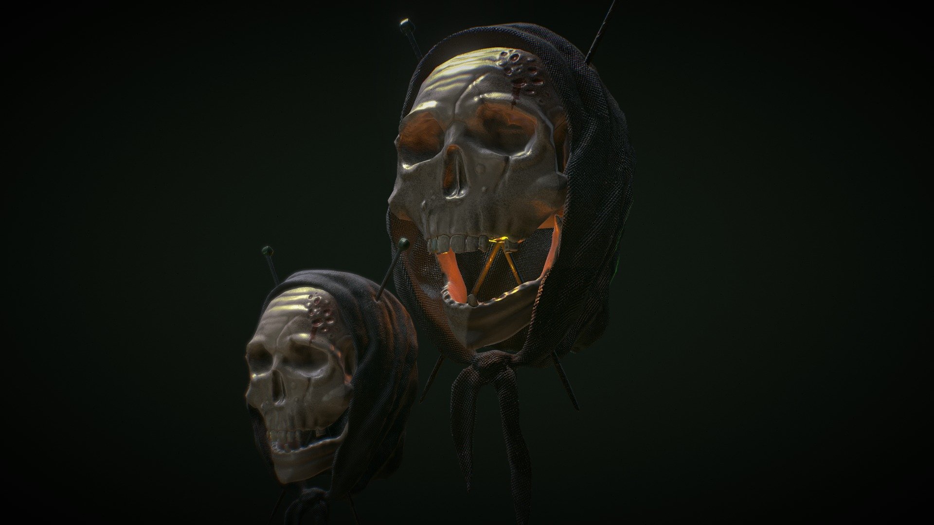 Serial killer grandma skull (beautyshot) - 3D model by Justine Gardelka ...