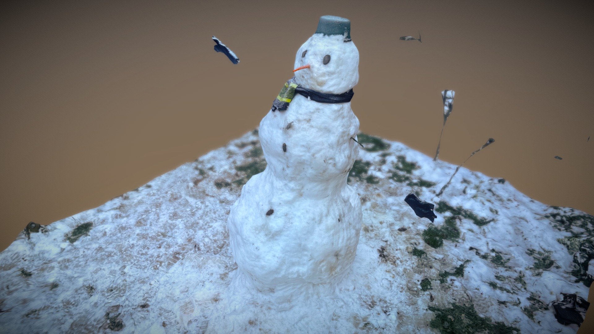 Snowman 3D Scan - 3D model by marschalko [655bae9] - Sketchfab