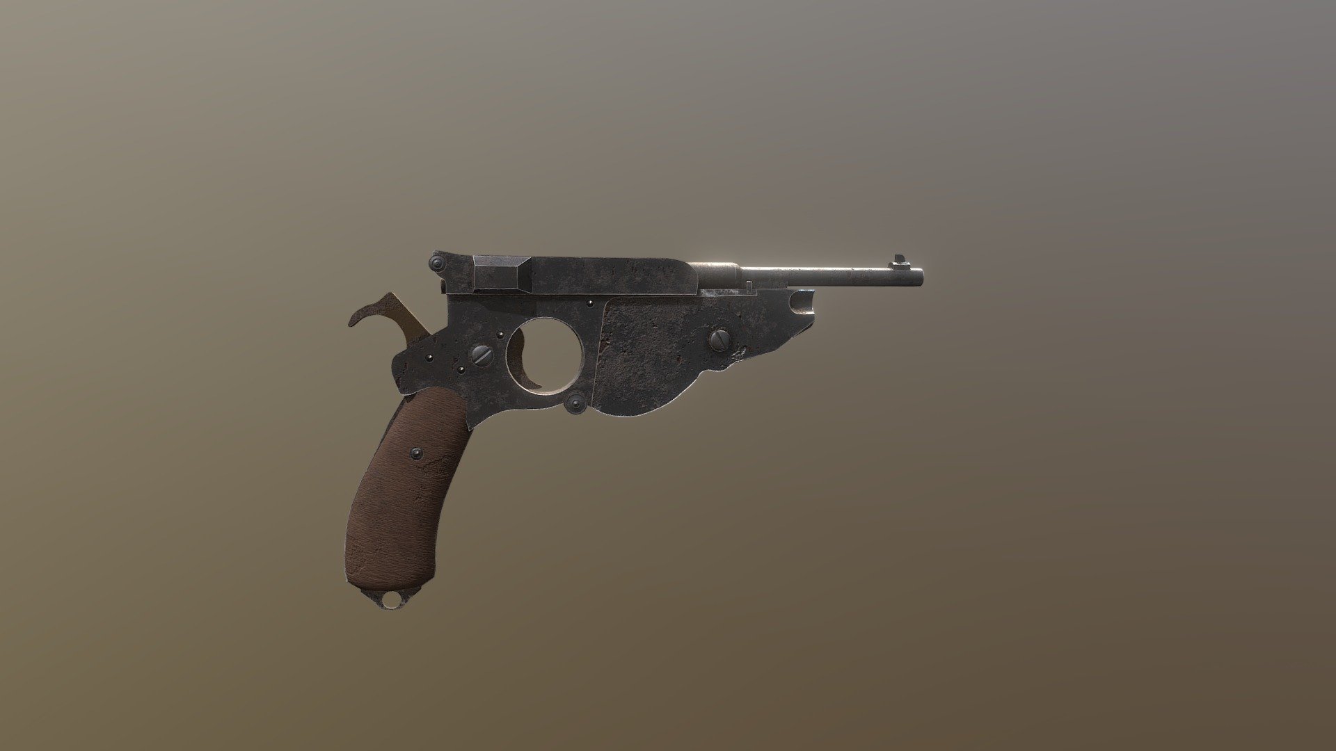 Bergmann 1896 - Game Ready Asset - 3D model by JakubFornal [655f1fd ...