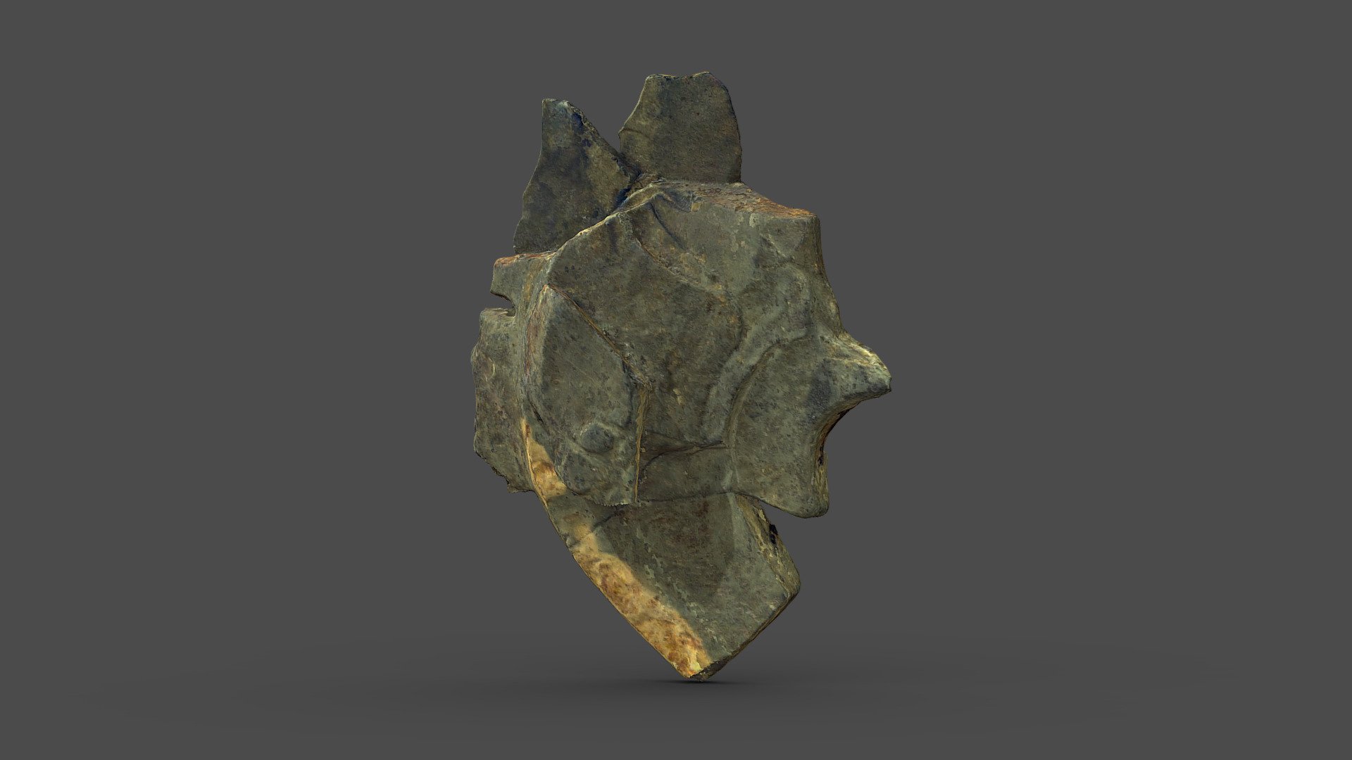 子持勾玉 Comma-shaped bead with smaller beads - 3D model by 栃木県埋蔵文化財センター ...