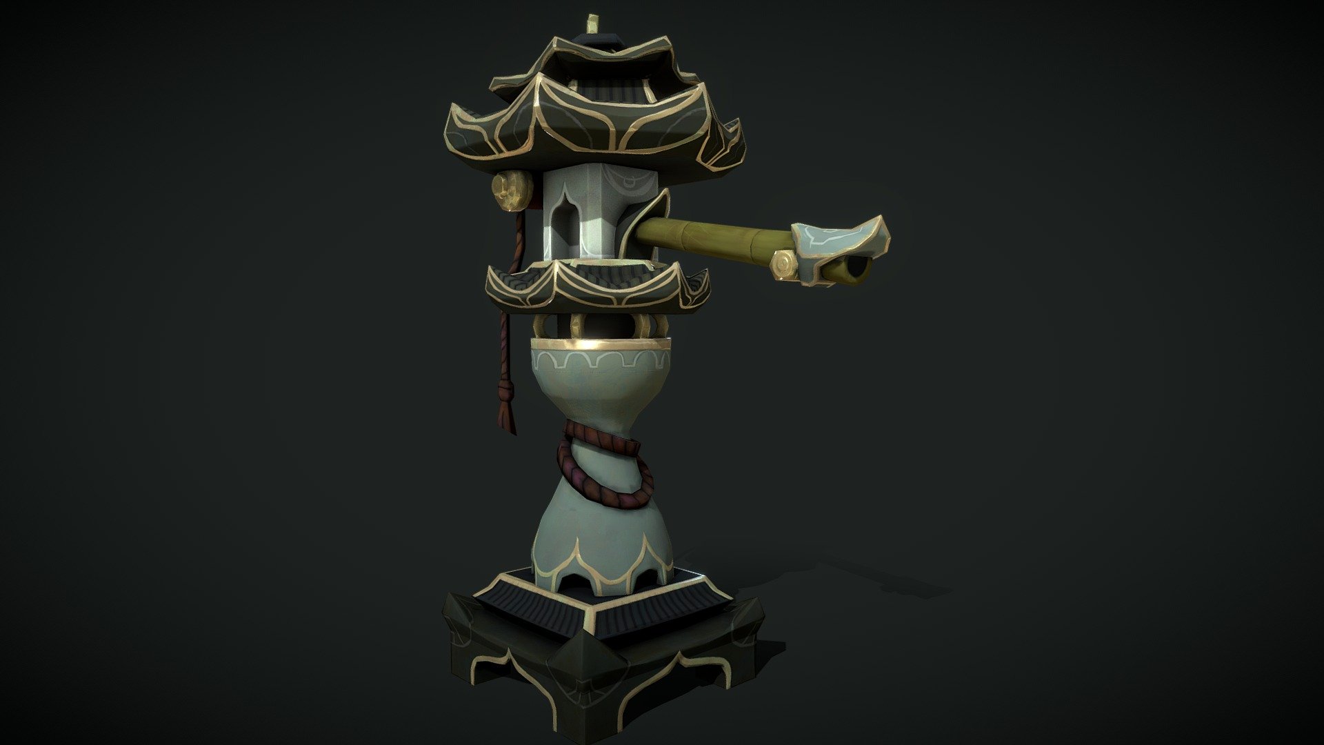 Hand Painted Turret - 3D model by EllaSkii [6561261] - Sketchfab