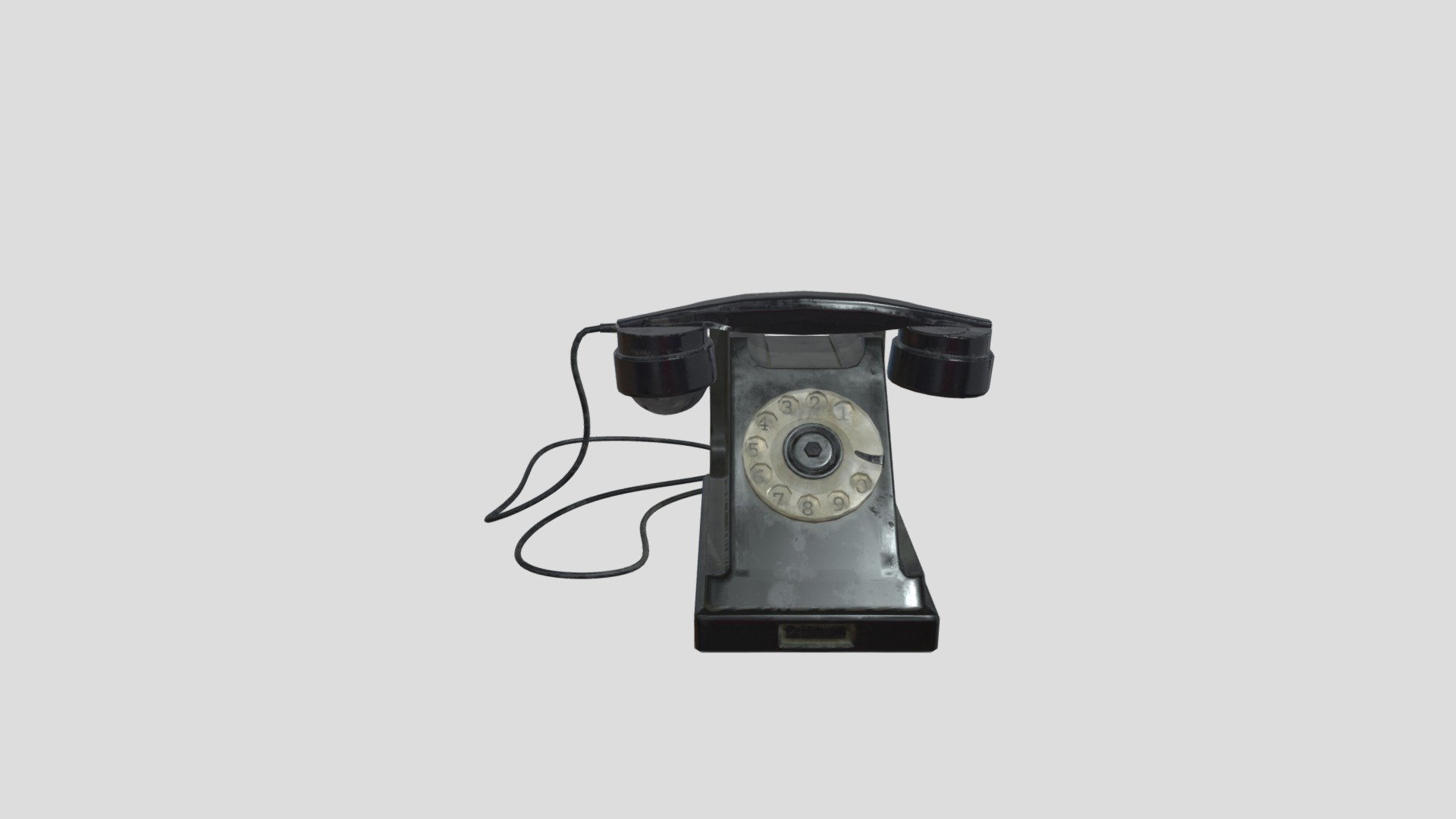 Old Black Soviet Phone - 3D model by kkhanhnngan [6569d7e] - Sketchfab