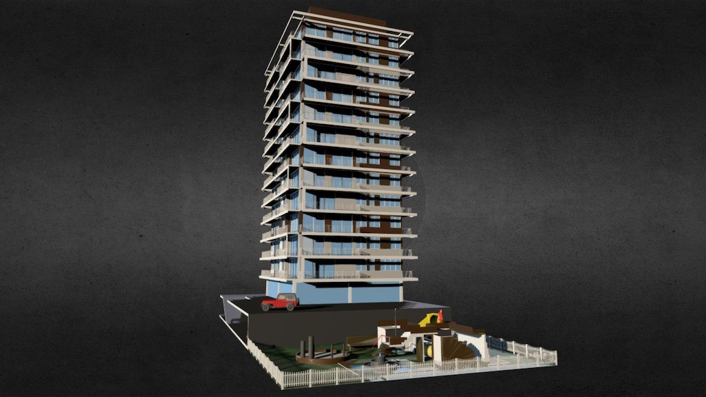multi-storey building Sochi - 3D model by olenich.sochi [656ca85 ...