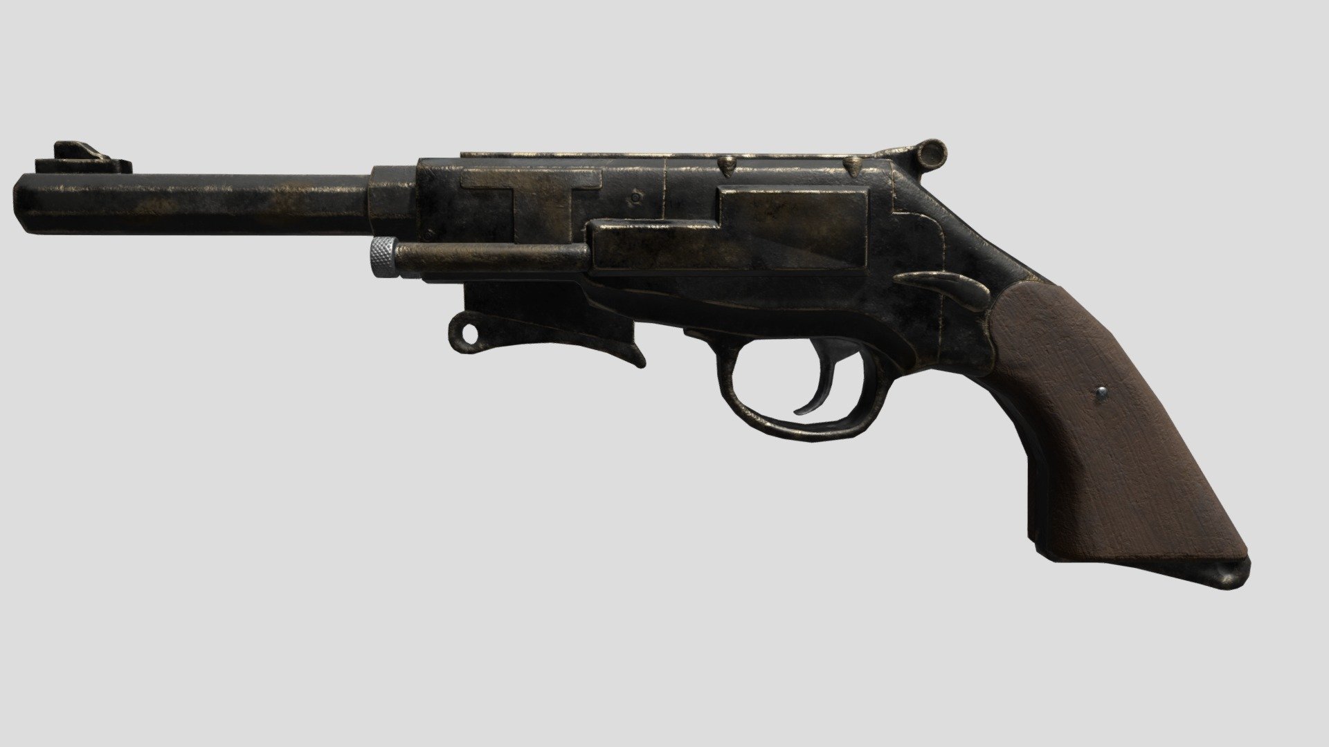 Firefly - Mal's Pistol - 3D model by Pokefan755 [656e503] - Sketchfab