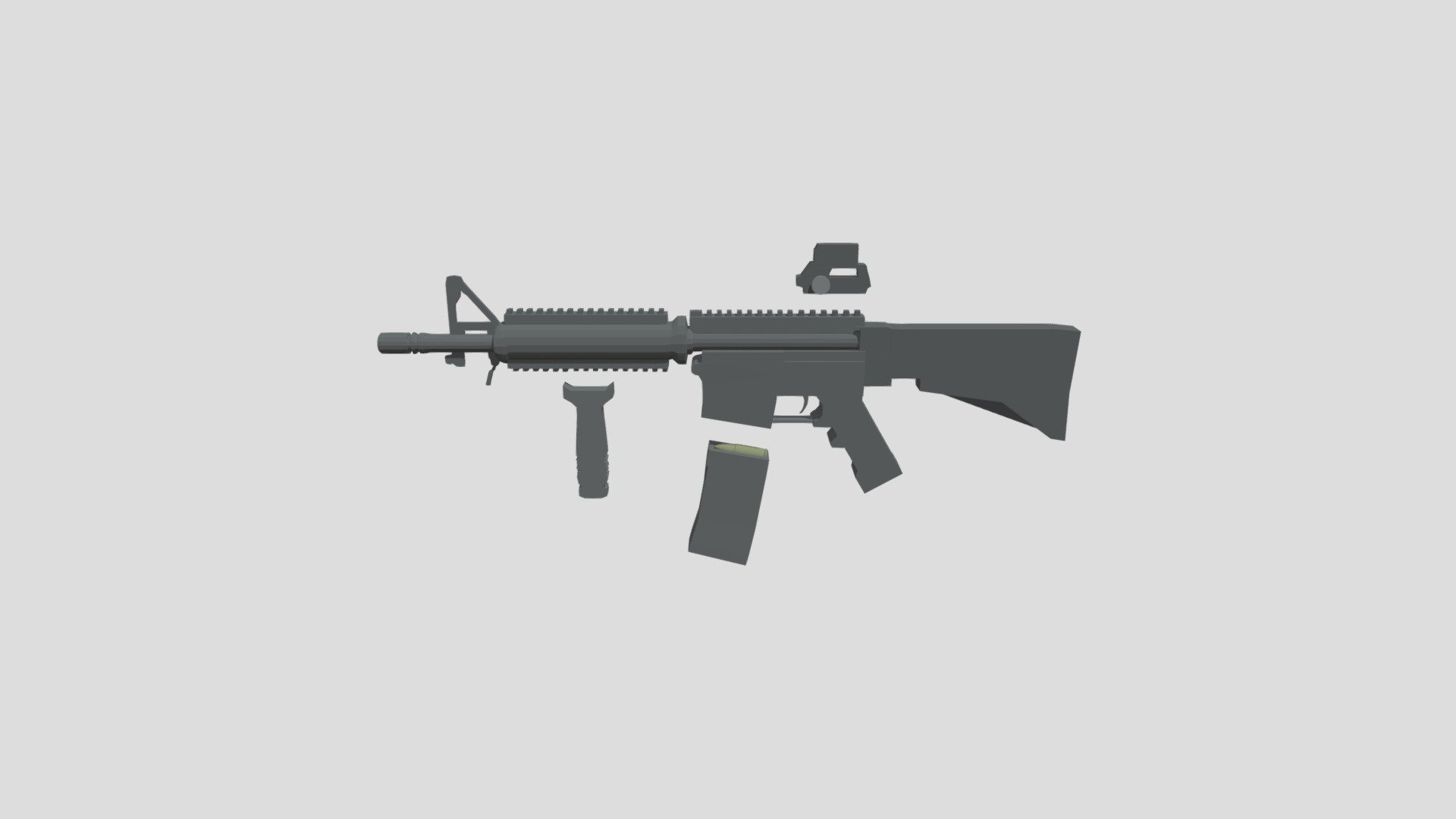 LowPoly M4 - Download Free 3D model by Alexeyka (@Gondurasik) [657089f ...