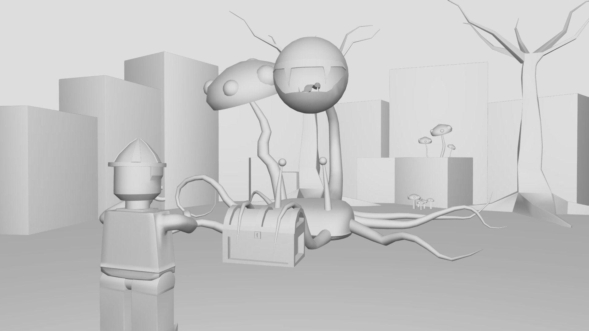 clay render - 3D model by Asher Gurung (@asher_gurung) [6571c5c ...