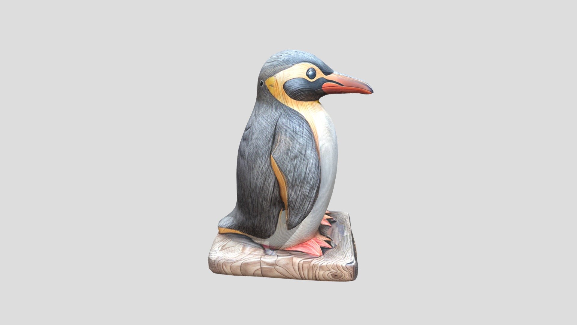 penguin wood sculpt - 3D model by Scott001 [6572bb4] - Sketchfab