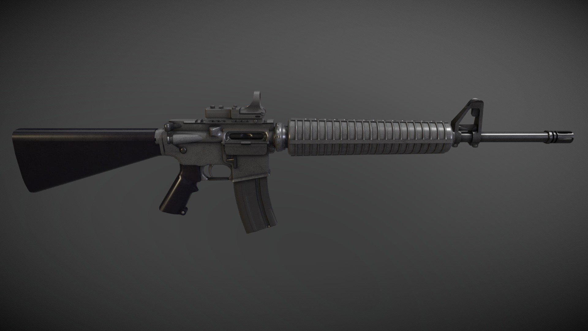 M16 (C-More Sight) - 3D model by TessaraOxygen (@19vladis97) [65731dc ...