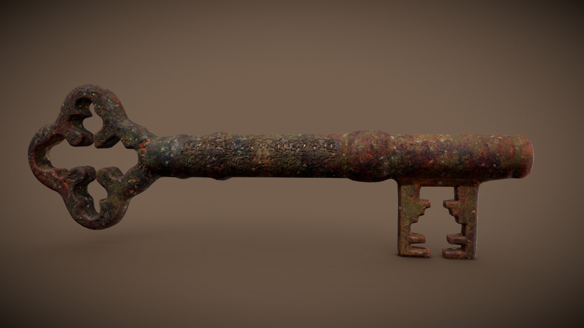 Rusted Medieval Key - Download Free 3D model by Sousinho [657802a ...