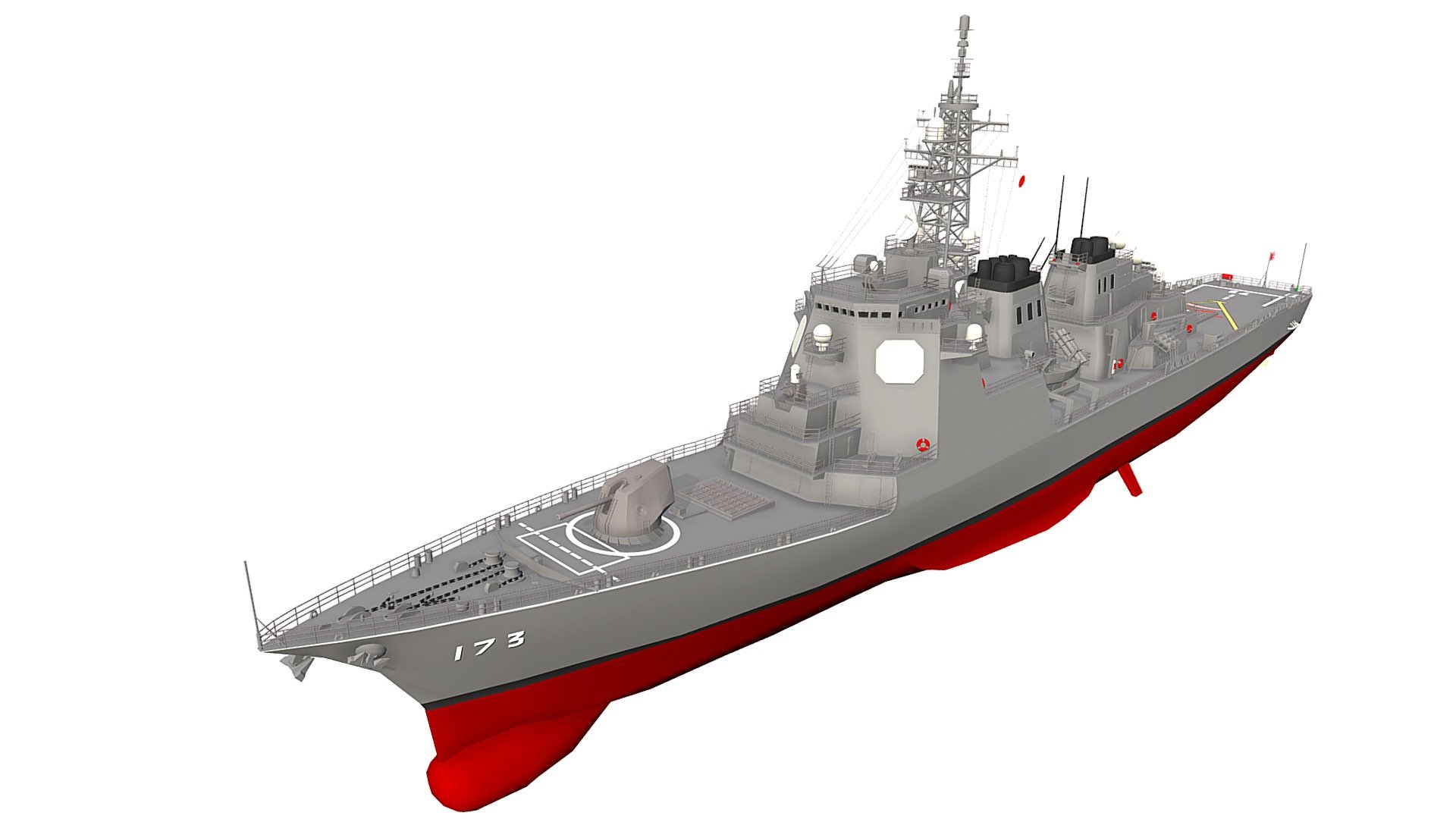 JMSDF DDG-173 Kongo - 3D model by Basic Hsu (@Hsu.Pei.Ge) [657a464 ...