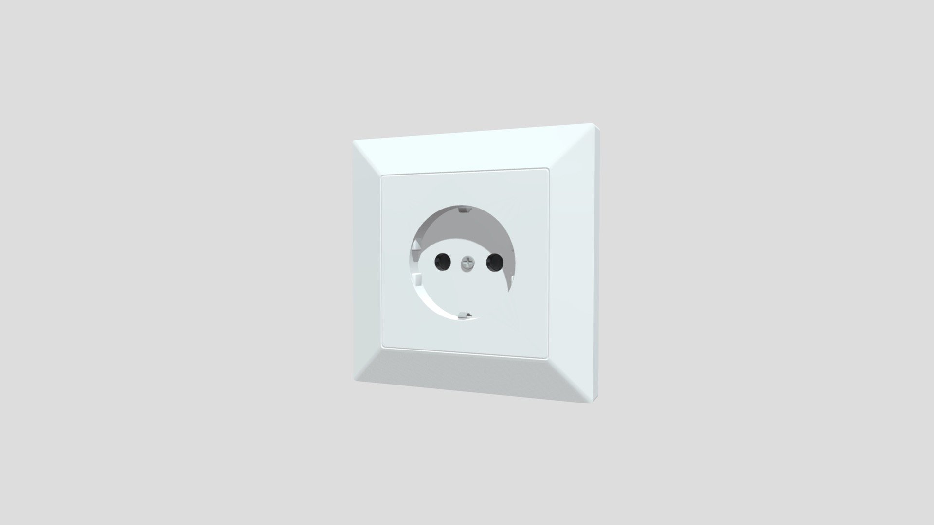 Electric Socket - Buy Royalty Free 3D model by Ed+ (@EDplus) [657b59b ...