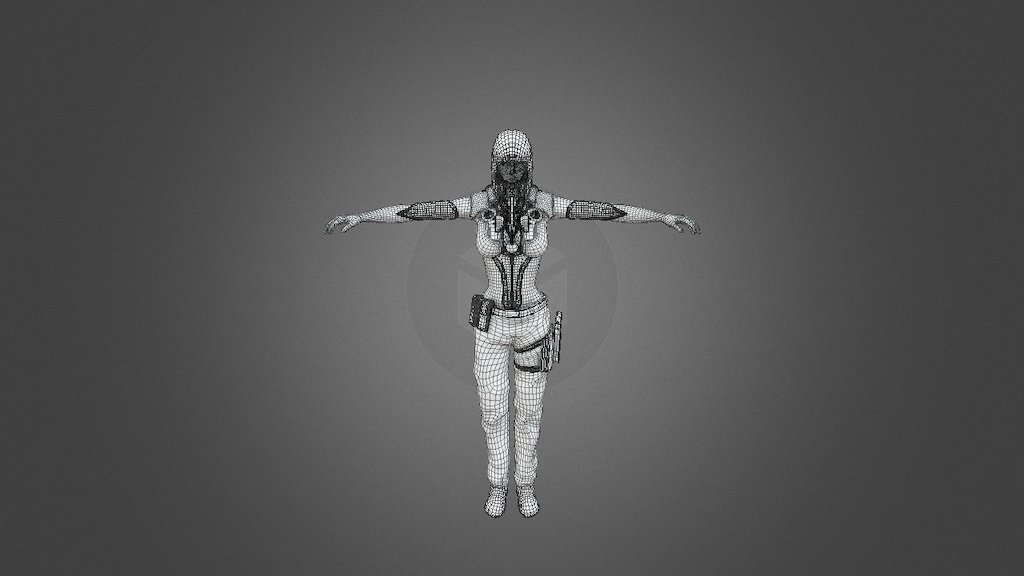 Necris Female - 3D model by HarryBR [657ca0d] - Sketchfab