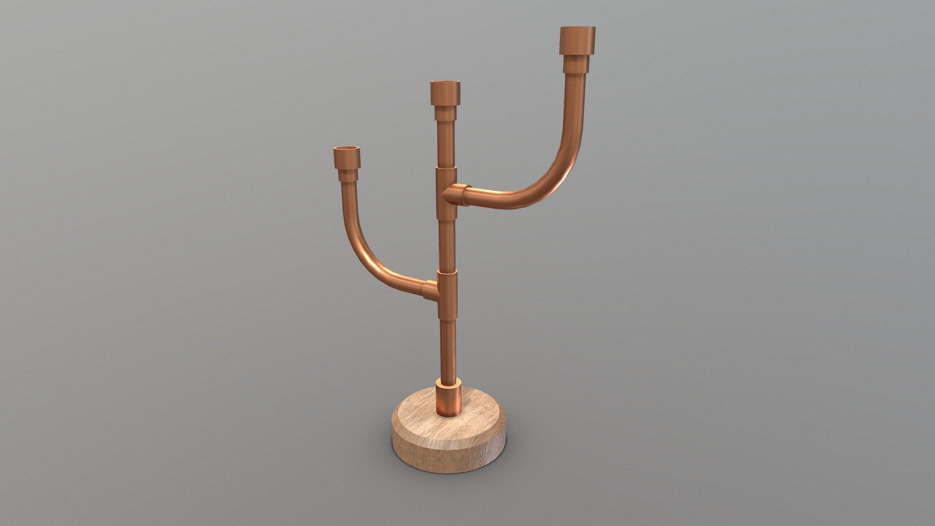Kaarsenstandaard van koper - 3D model by Stichting Consortium ...