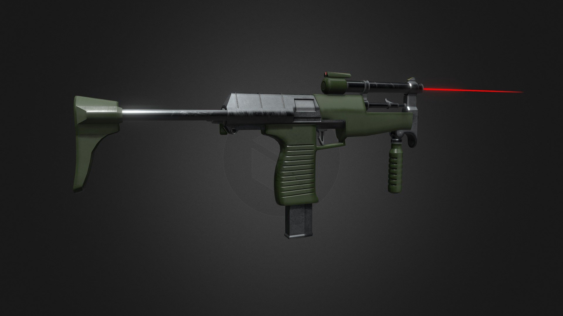 Cold war SMG - Download Free 3D model by malf05 [657e30f] - Sketchfab