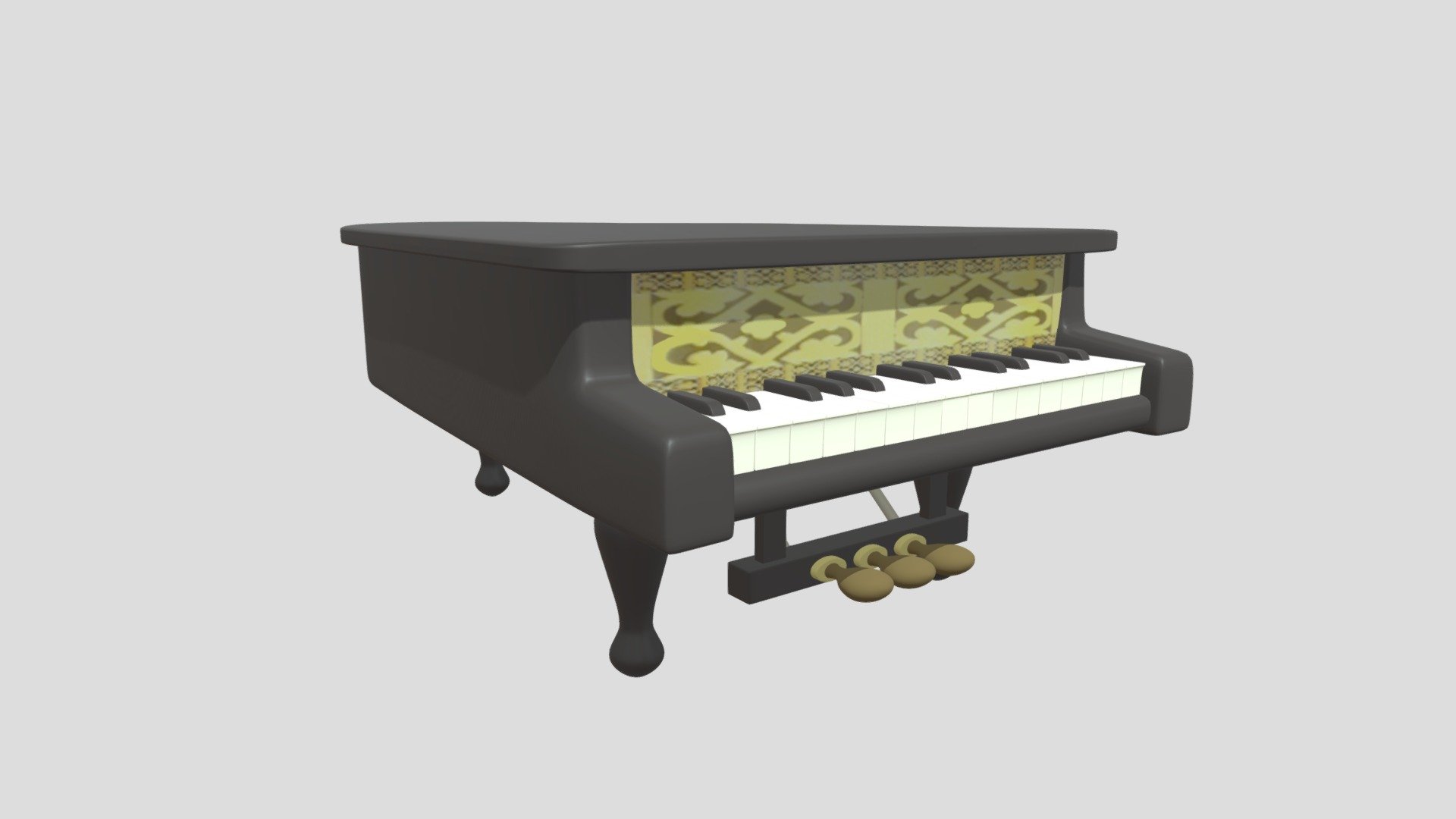 Piano - Download Free 3D model by 321Blender [657e3cf] - Sketchfab