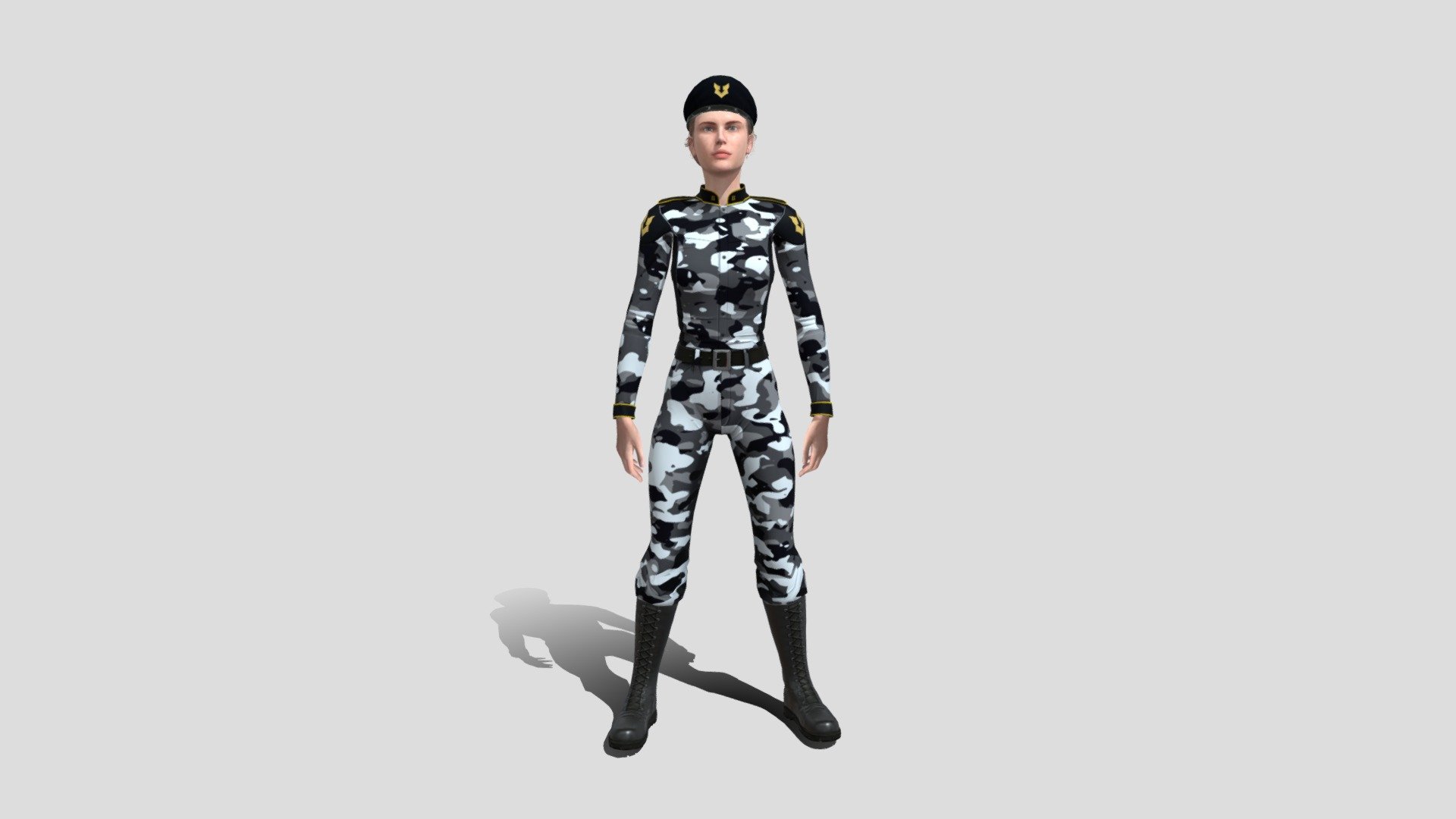 Female Uniform Cam Gray Anim - 3D model by Los Bionicos Animation Studio (@losbionicos) [6581747 ...