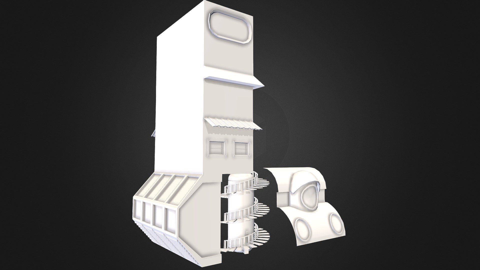 Modular Buildings - 3D model by Miguel Mesa (@Msmesa) [6584078] - Sketchfab