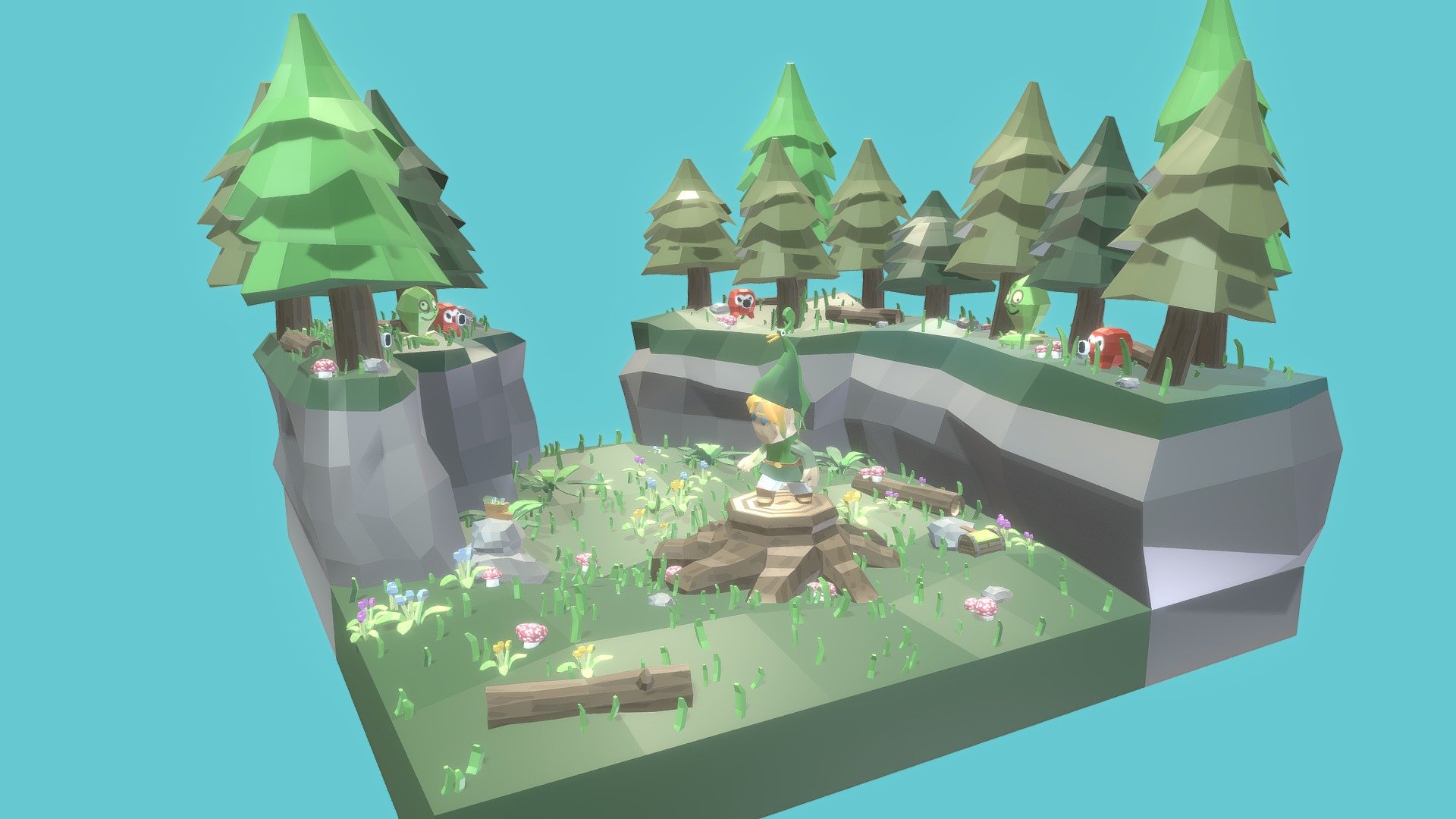Diorama Minish Woods - Download Free 3D model by Lucas Ferreira ...