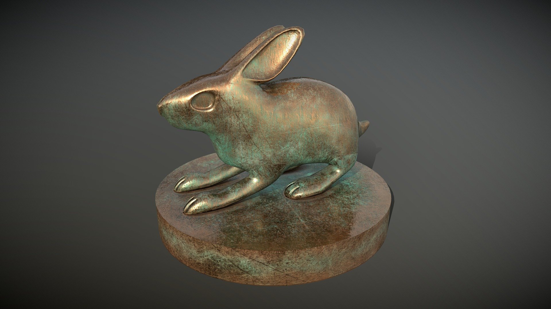 Bronze Roman Bunny Statue - Download Free 3D model by ProtoArts ...