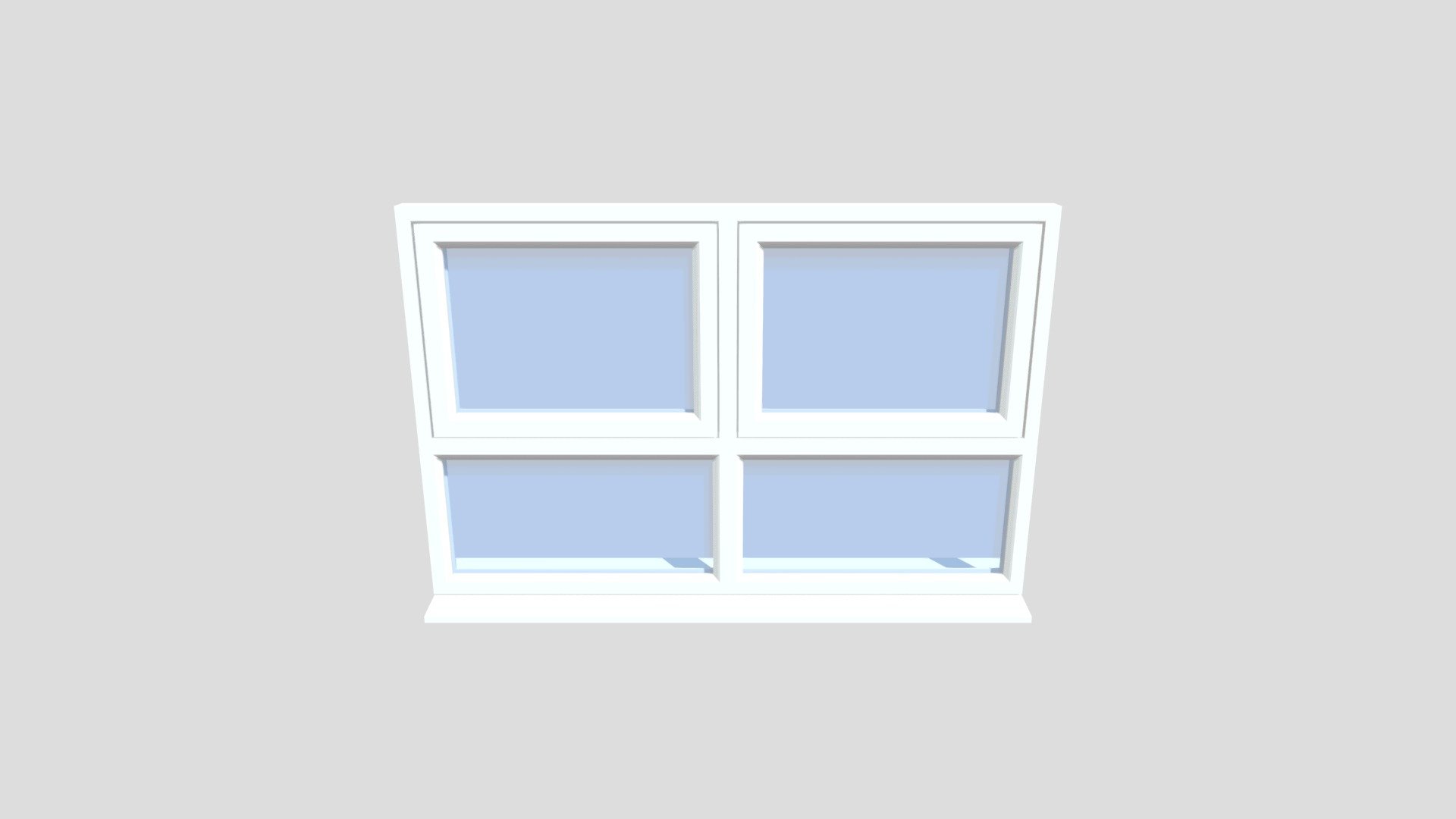 Fully Reversible Window - Double Top Hung - 3D model by bimstore ...