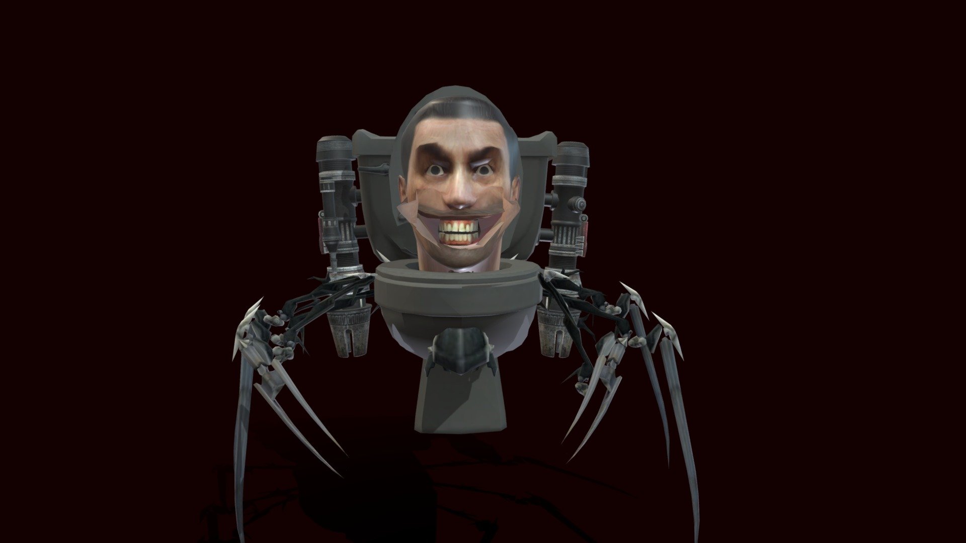 Crazy Skibidi Toilet - 3D model by Ninja Cameraman (@bruhdatrippy ...