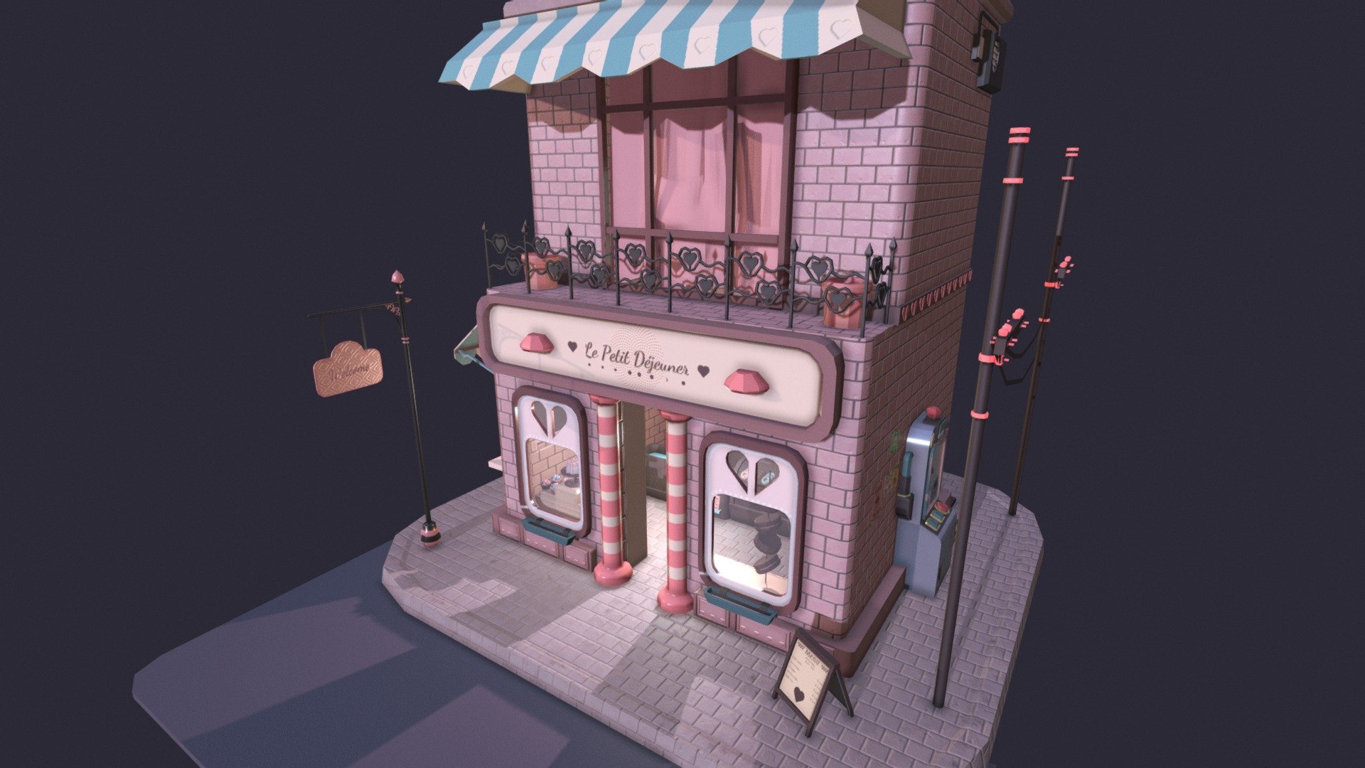 Sweet Bakery Store Front - 3D model by Katalina B. (@Katalina1515 ...