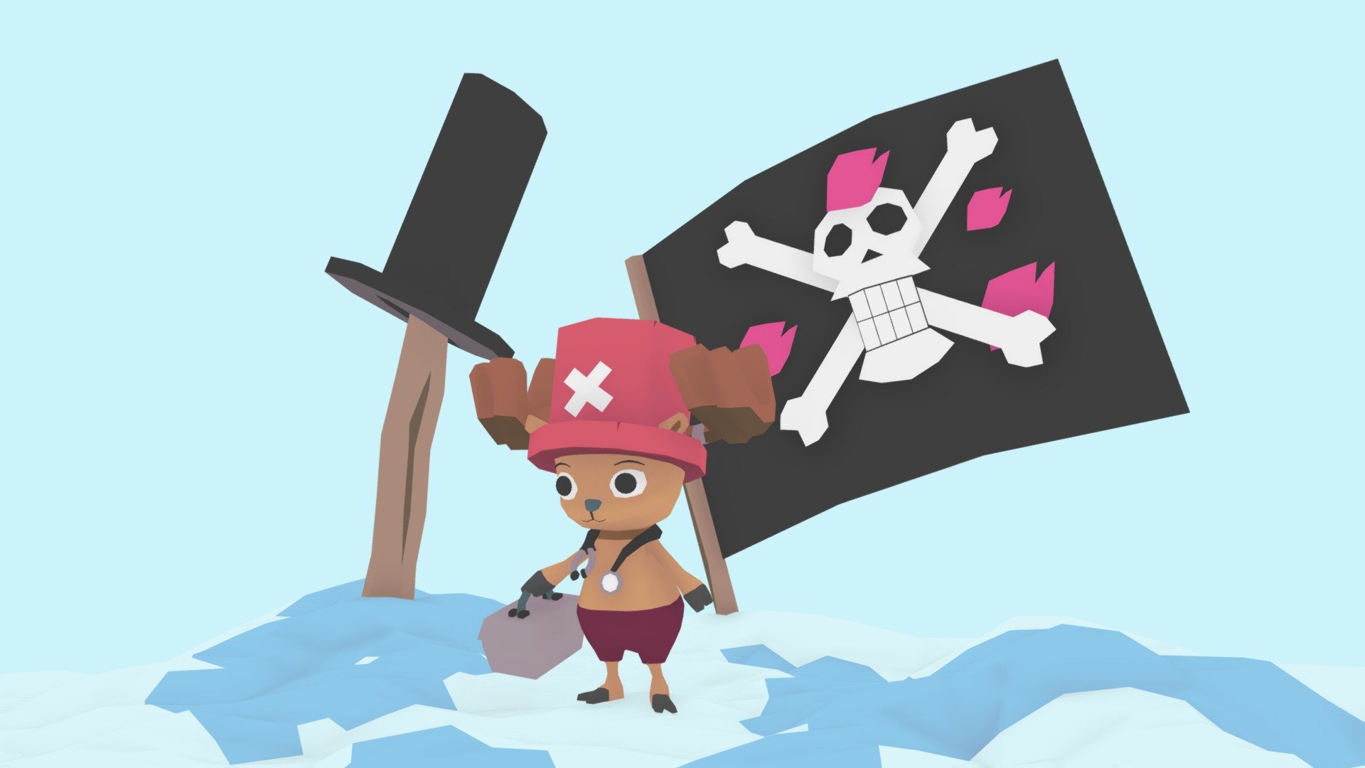 Tony tony Chopper - 3D model by Andres Sanchez (@BestiaLetal) [6587ec9 ...