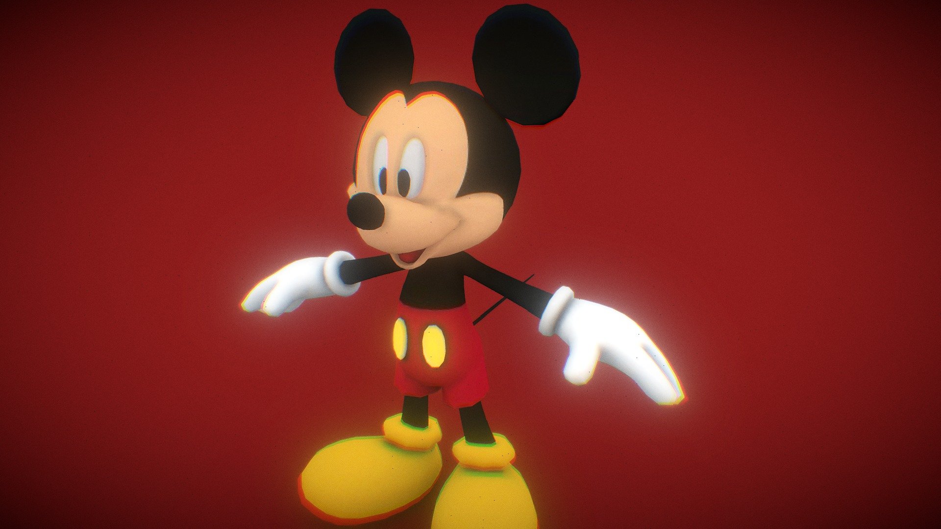 mickey mouse retextured - Download Free 3D model by classic1937ohboy ...