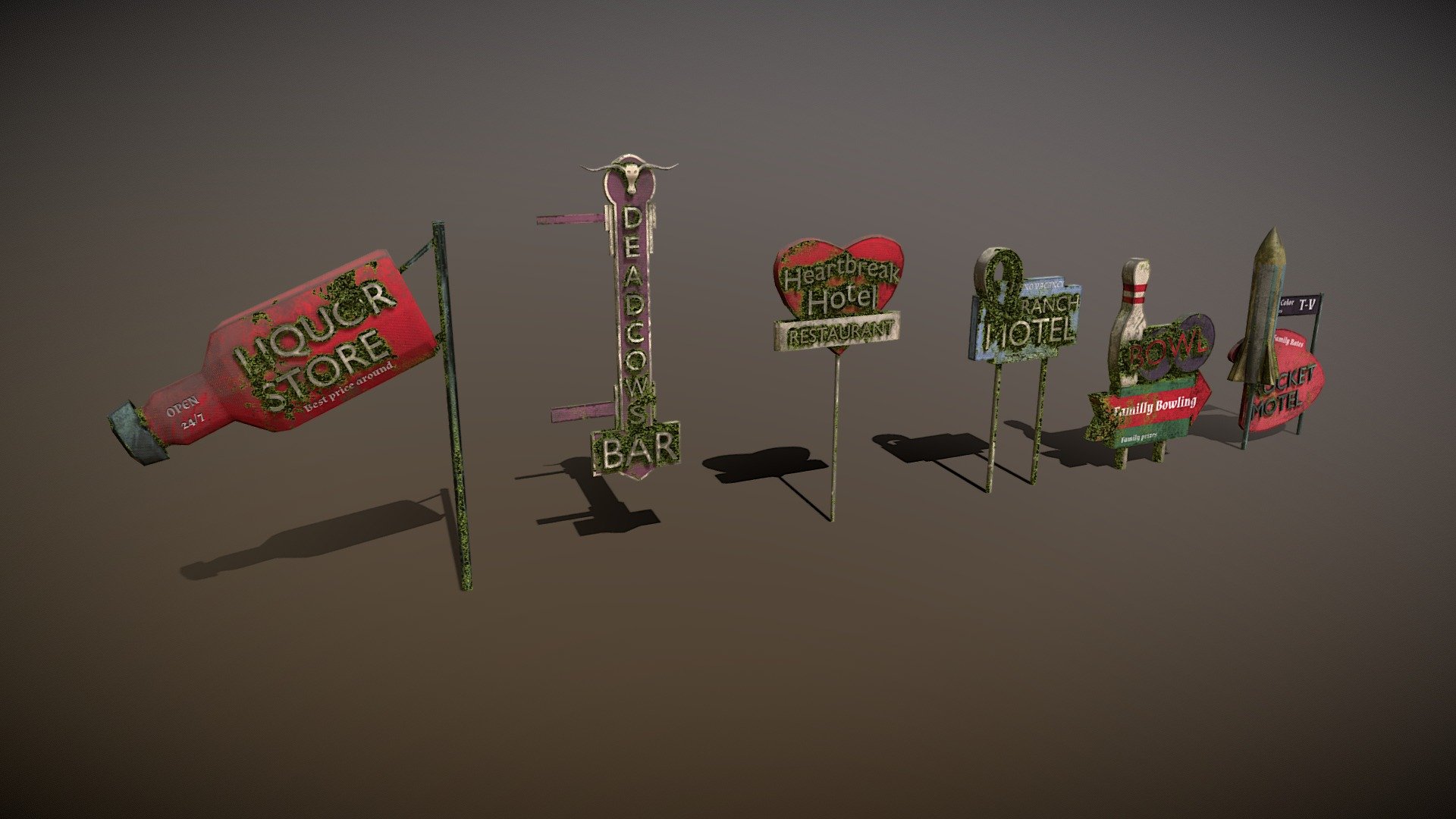 Post- Apo Signs V6 - Buy Royalty Free 3D model by Thunder (@thunderpwn ...