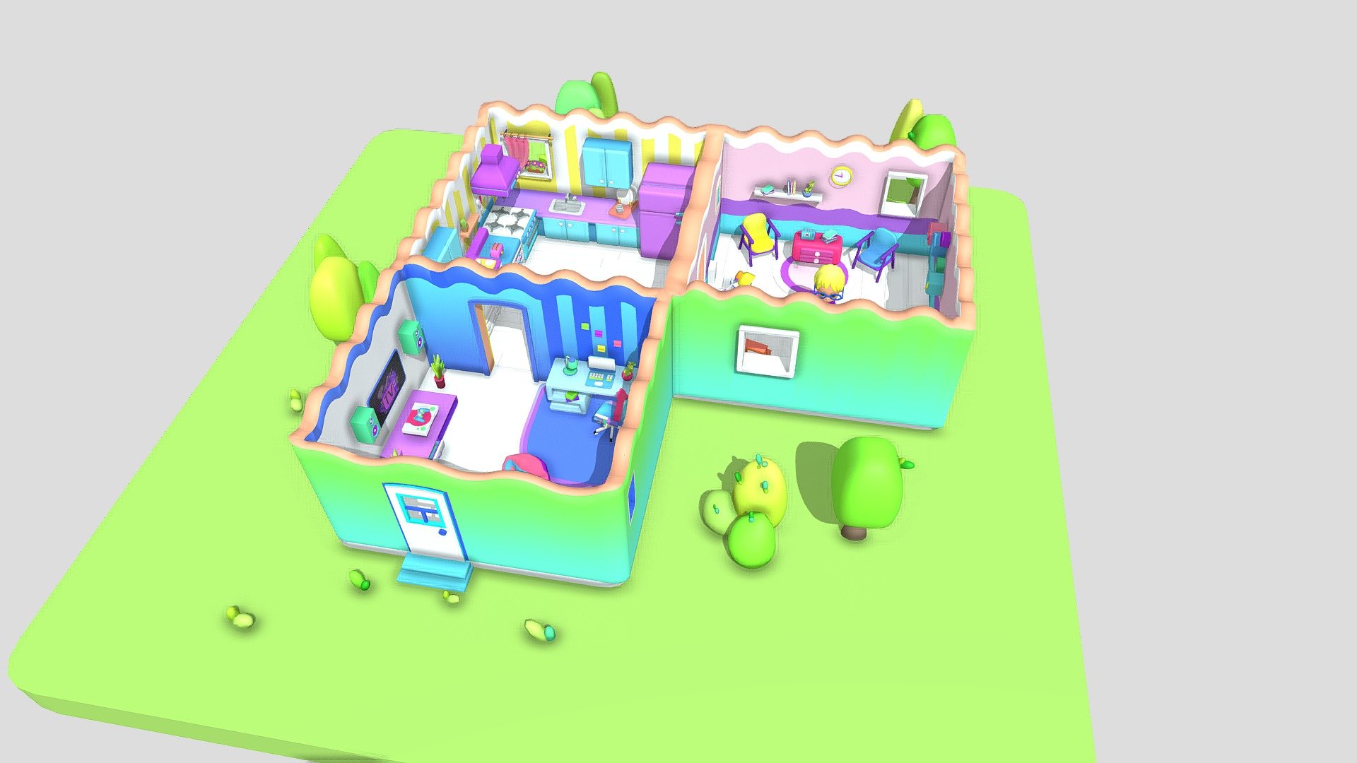 scene_room - 3D model by diana_k91 [65927d9] - Sketchfab