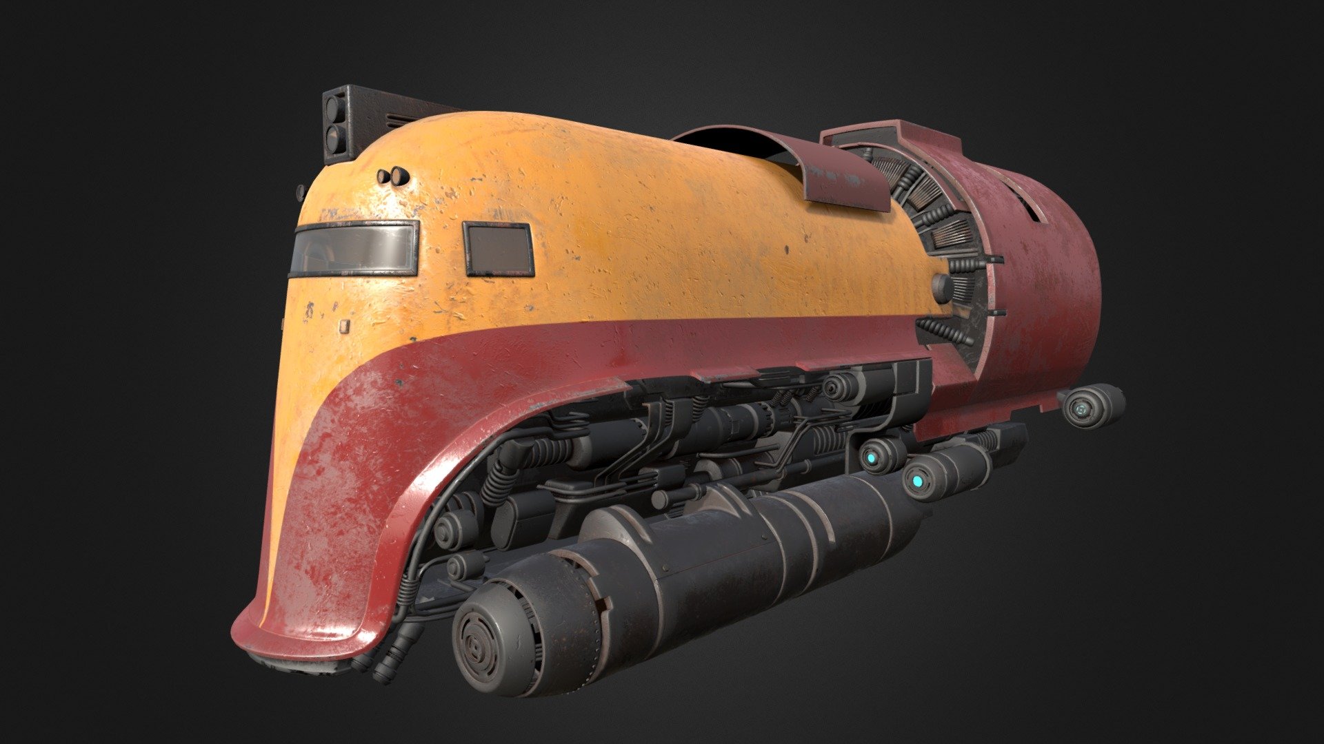 Diesel Punk Train - Buy Royalty Free 3D model by Studio 795 (@studio ...