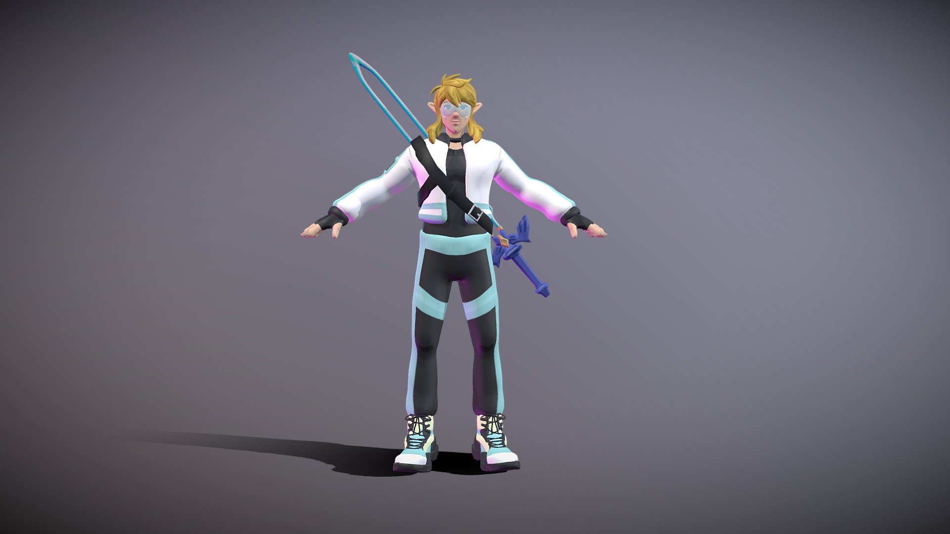 Futuristic Link - 3D model by Dustystrawberry (@dustystrawberrys ...