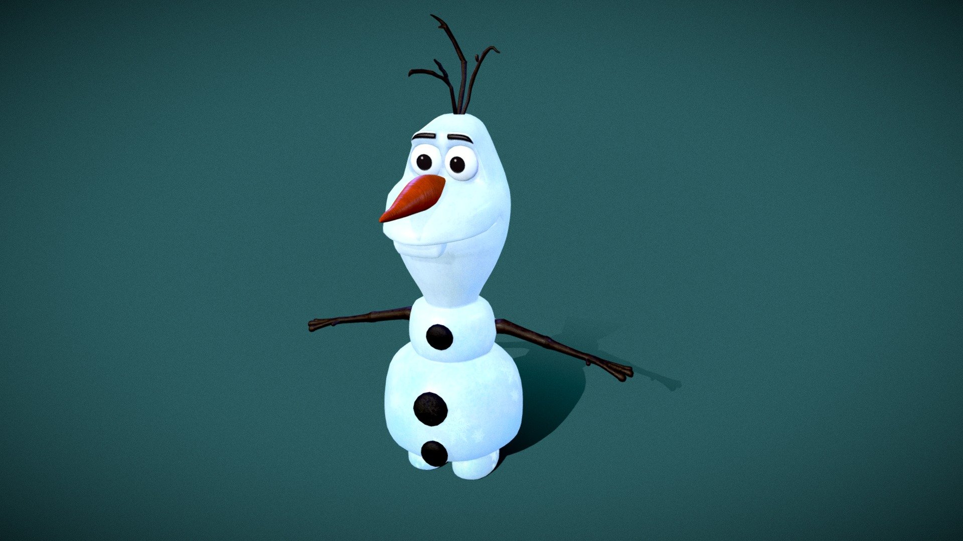 Frozen Olaf - 3D model by Virginia Vidonis (@virginiavidonis) [659704e ...