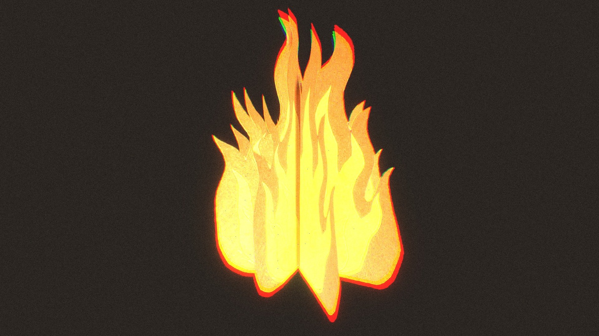 Paper Fire - Download Free 3D model by MTR Magic Key 🗝️ (@mtrmagickey ...