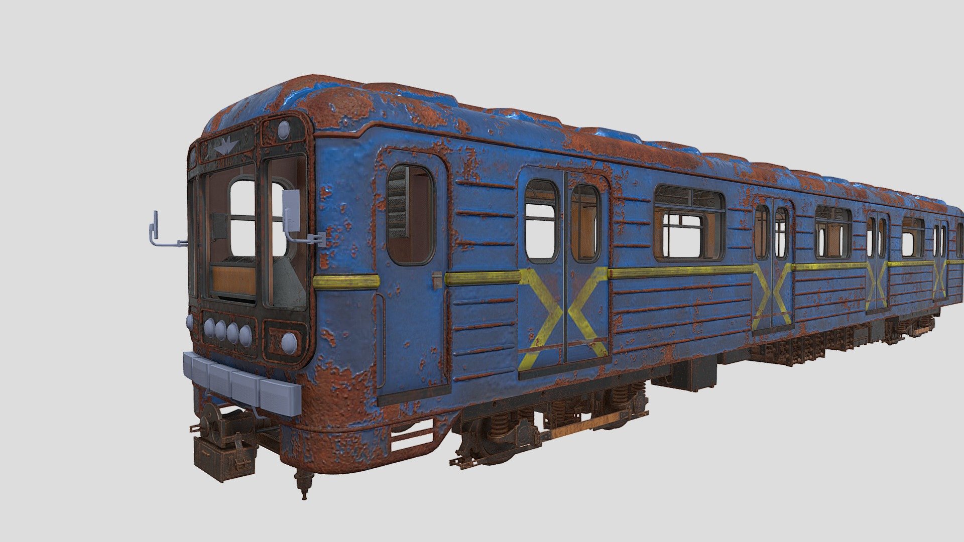 Metro train 81-717/714 - 3D model by Aydry [659c97f] - Sketchfab