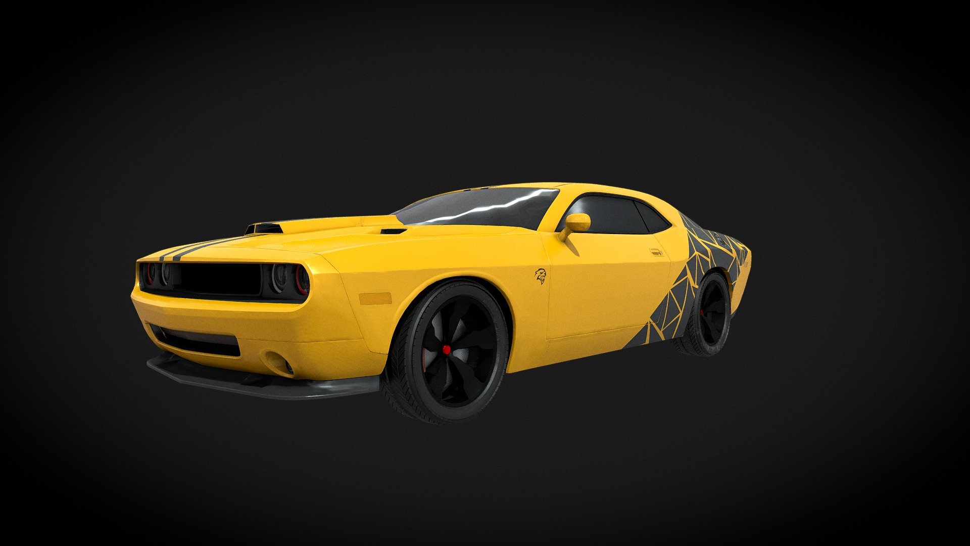 DODGE SRT HELLCAT - 3D model by JVS RISHIKESH (@RISHIKESH-PORTFOLIO ...