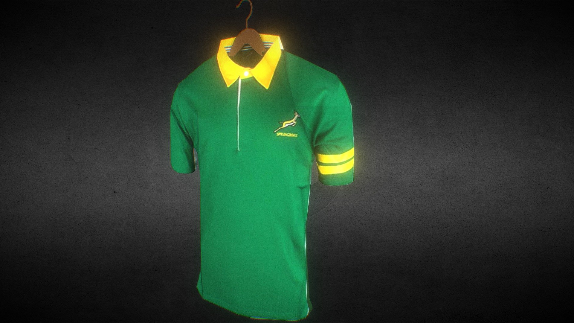 SpringBok - Rugby Jersey - Download Free 3D model by OmegaRedZA ...