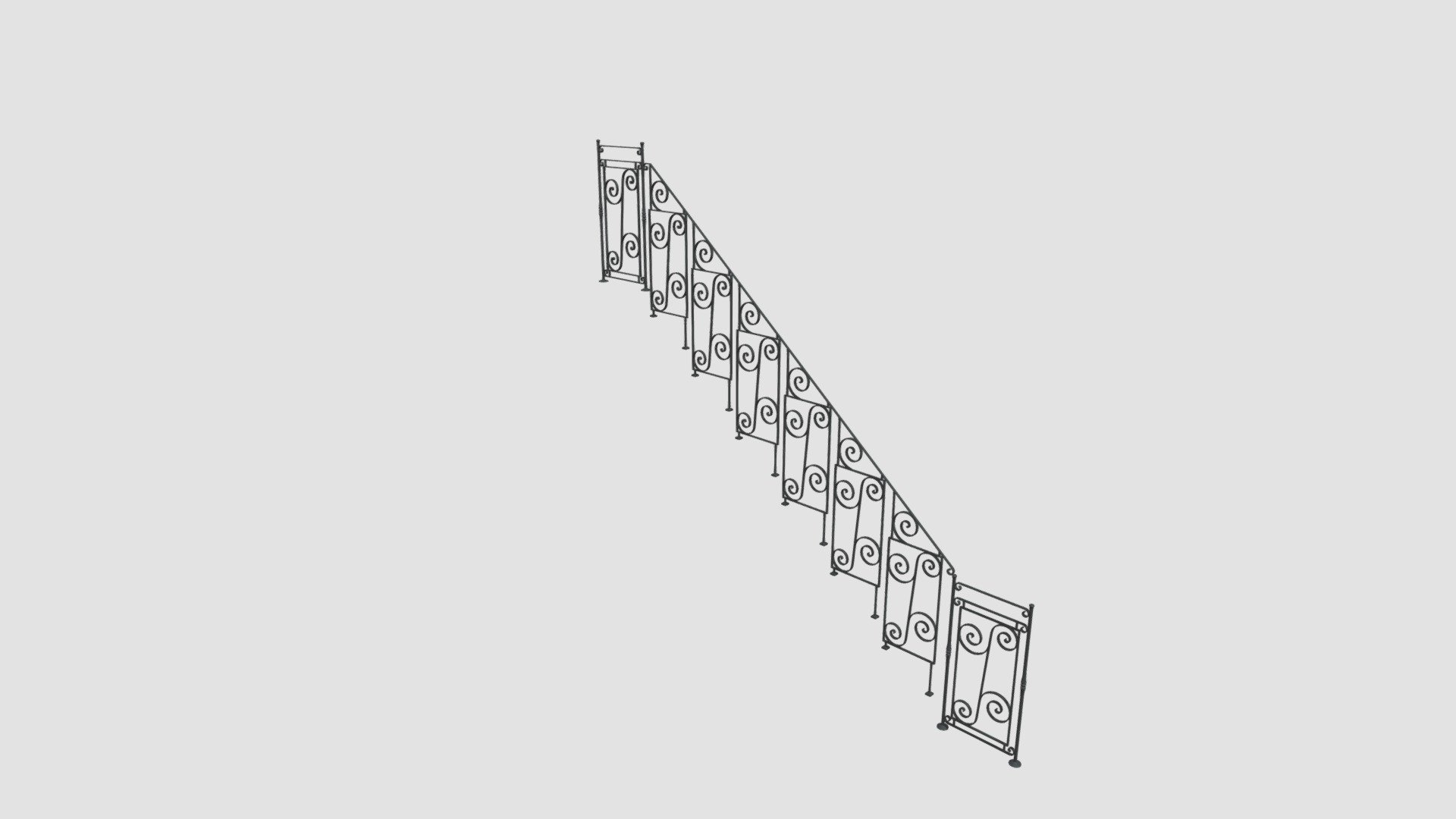 railing - Buy Royalty Free 3D model by Evermotion [65a4a01] - Sketchfab ...