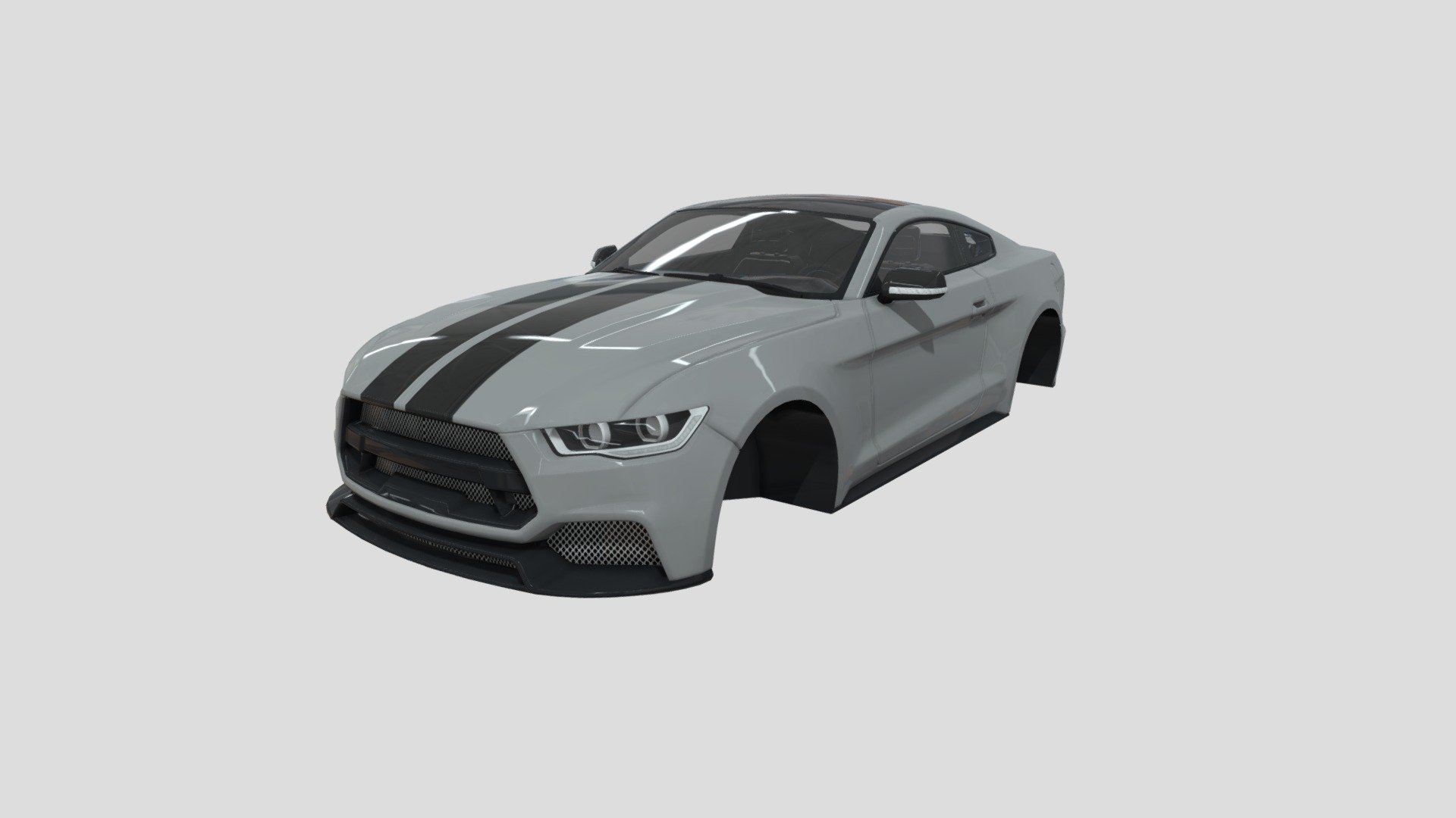 FORD MUSTANG - 3D model by ATTIQUE ASHRAF (@Haartt.Les) [65a5f3d ...