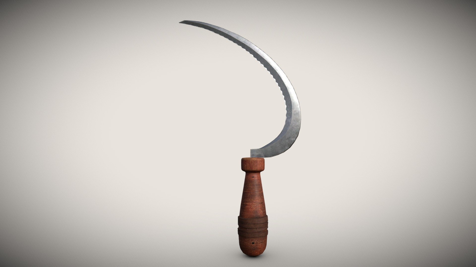 Sickle tool of labor PBR low-poly 3D model - Buy Royalty Free 3D model ...
