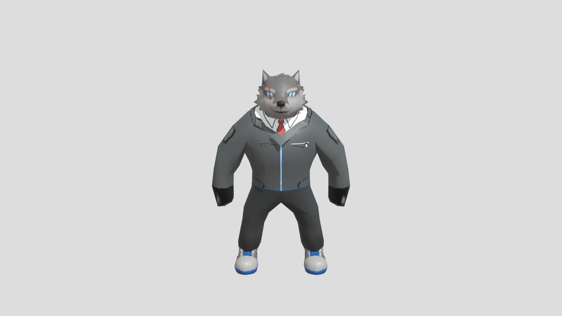 Wolfram Chibi 3d Model By Mikael39 [65a6e2c] Sketchfab
