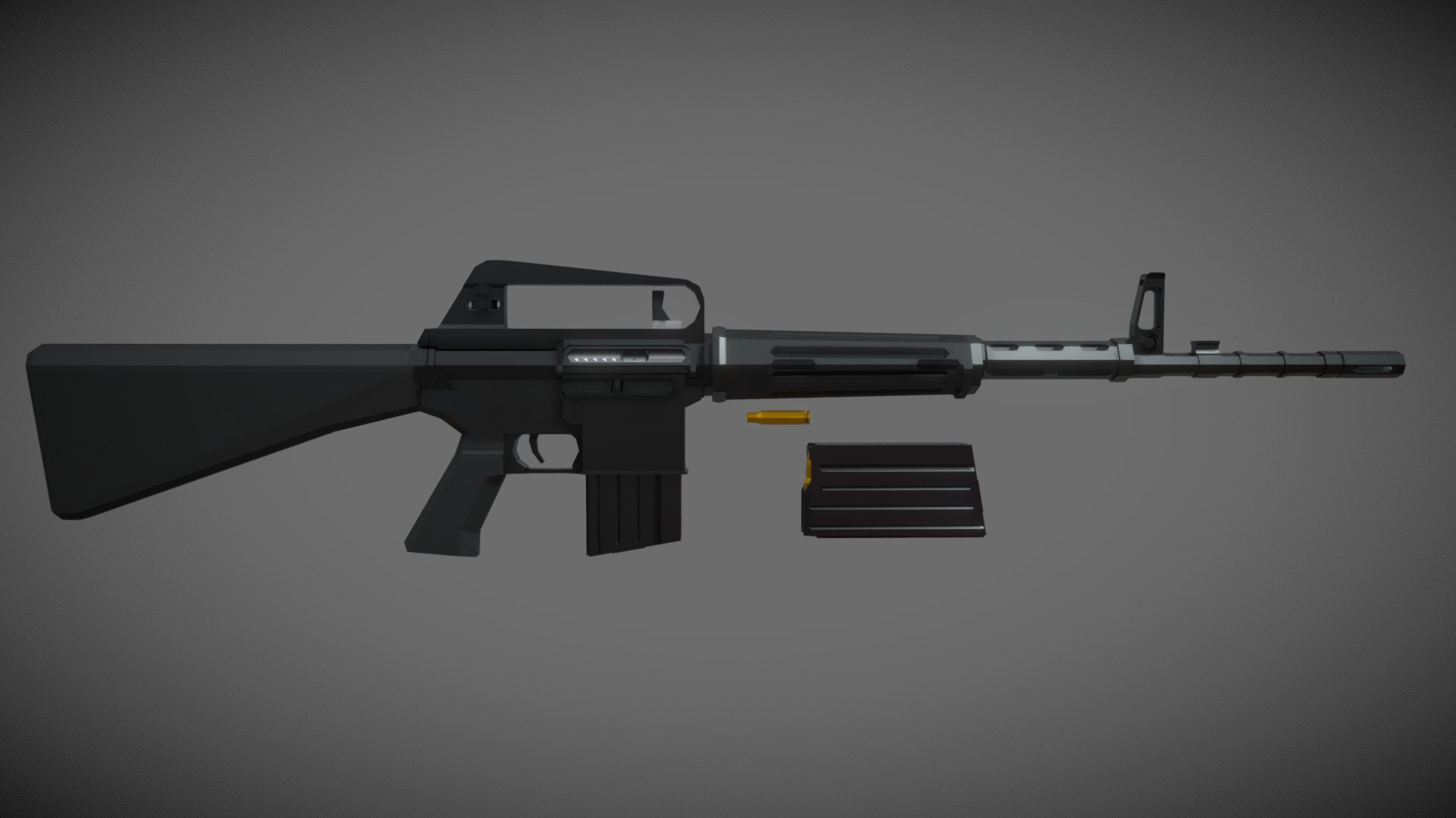 low-poly Armalite AR-10 - Download Free 3D model by D_U (@DU1701 ...