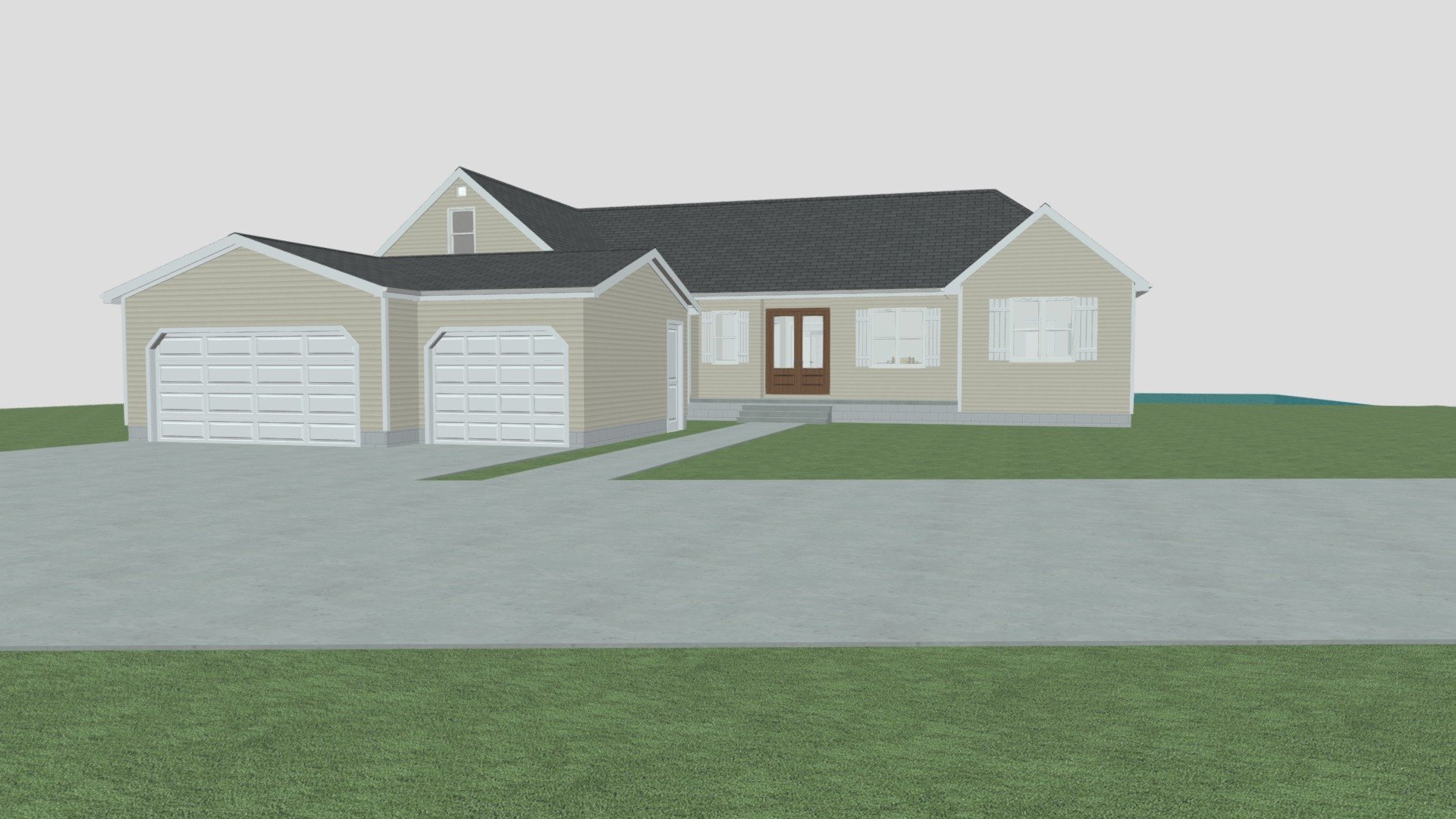 3- Car Garage - 3D model by OakBridge Development (@oakbridge) [65a7690 ...