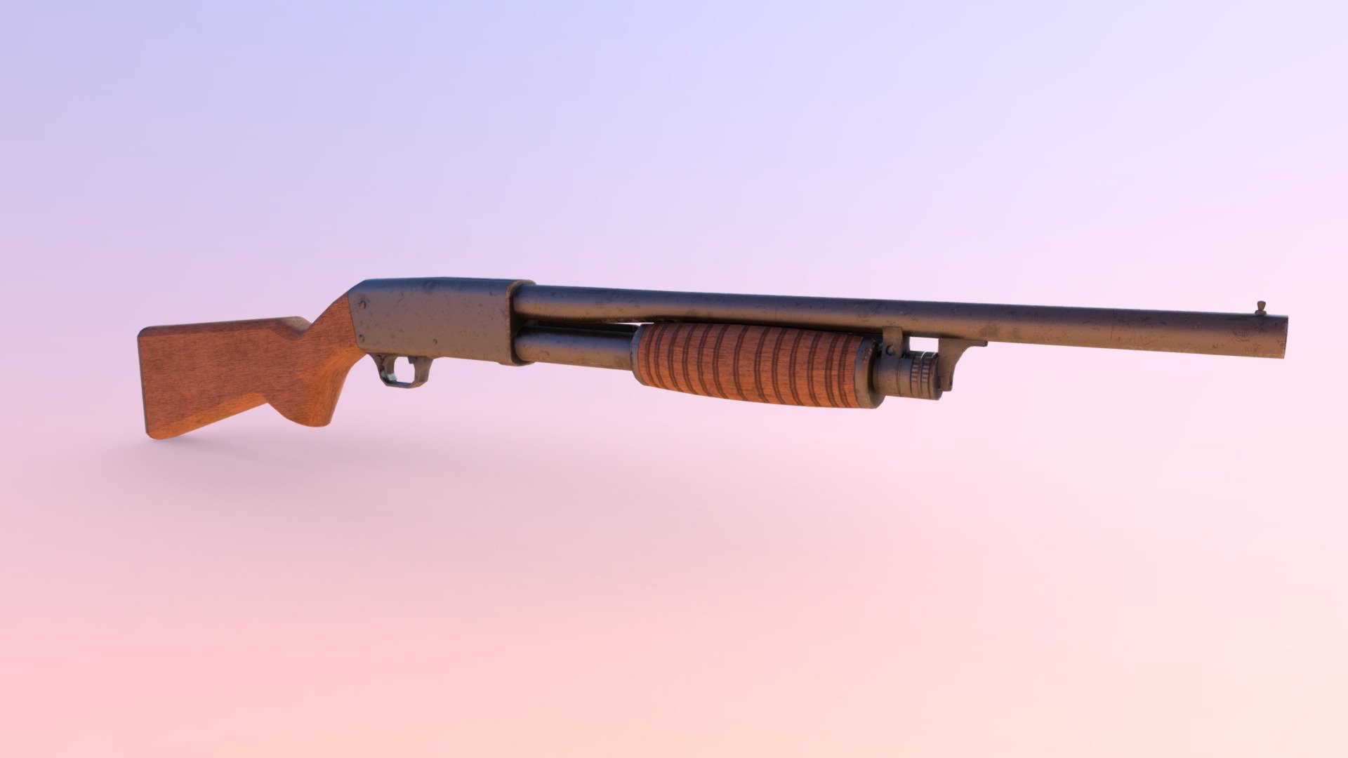 shotgun - Ithaca Model 37 - Download Free 3D model by ForevereQ ...