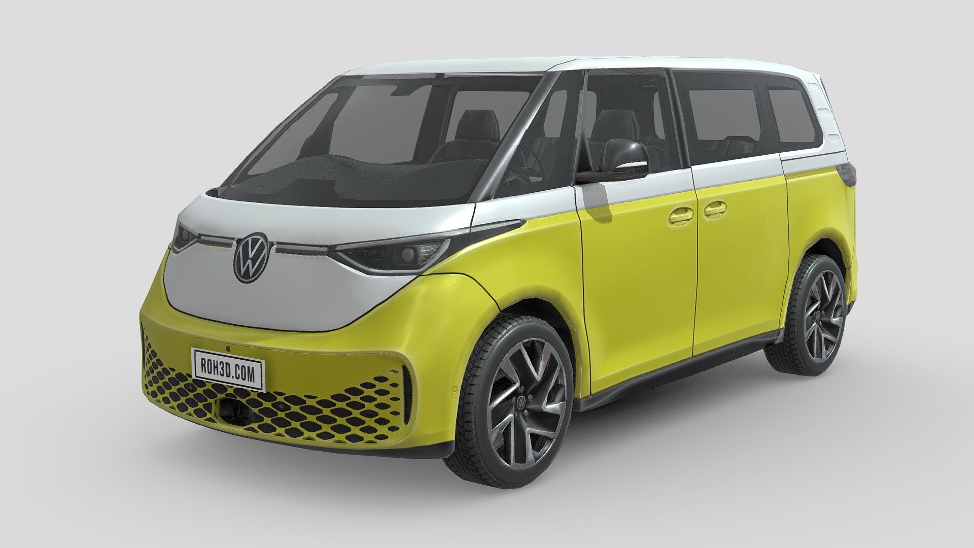 Low Poly Car - Volkswagen ID Buzz 2023 - Buy Royalty Free 3D model by ...