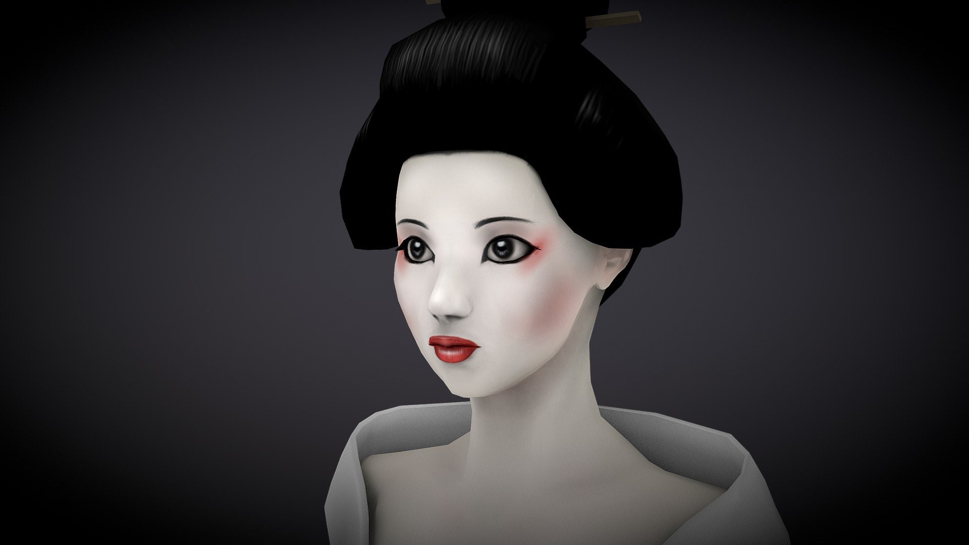 Geisha - 3D model by Joozz (@DmitriiSokovnin) [65a8d32] - Sketchfab
