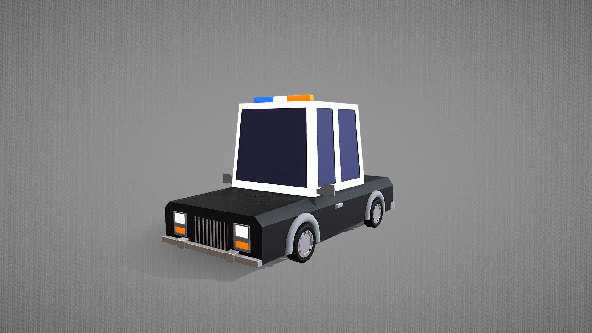 Low-Poly Police Car - 3D model by PranjalRaut [65a9df2] - Sketchfab