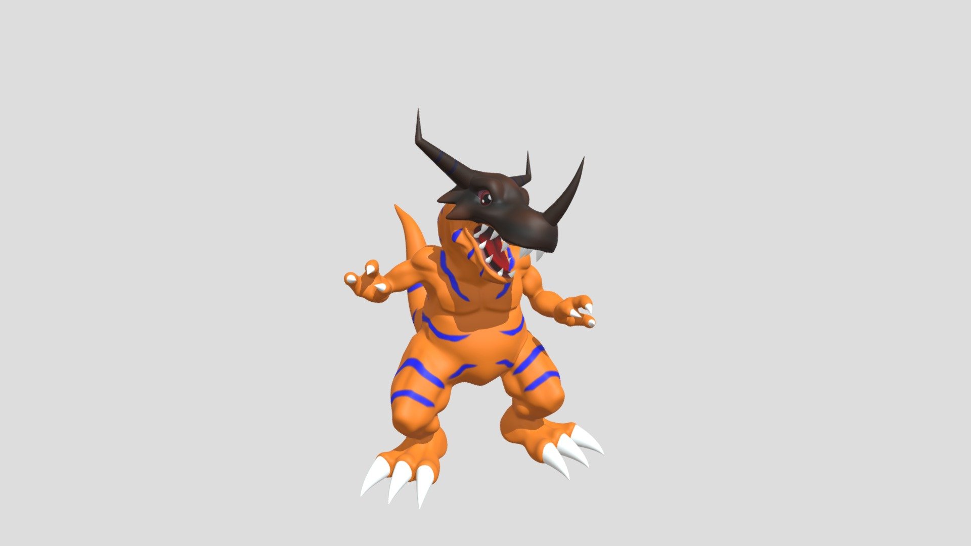 Digimon-greymon - 3D model by leipenha [65a9f49] - Sketchfab